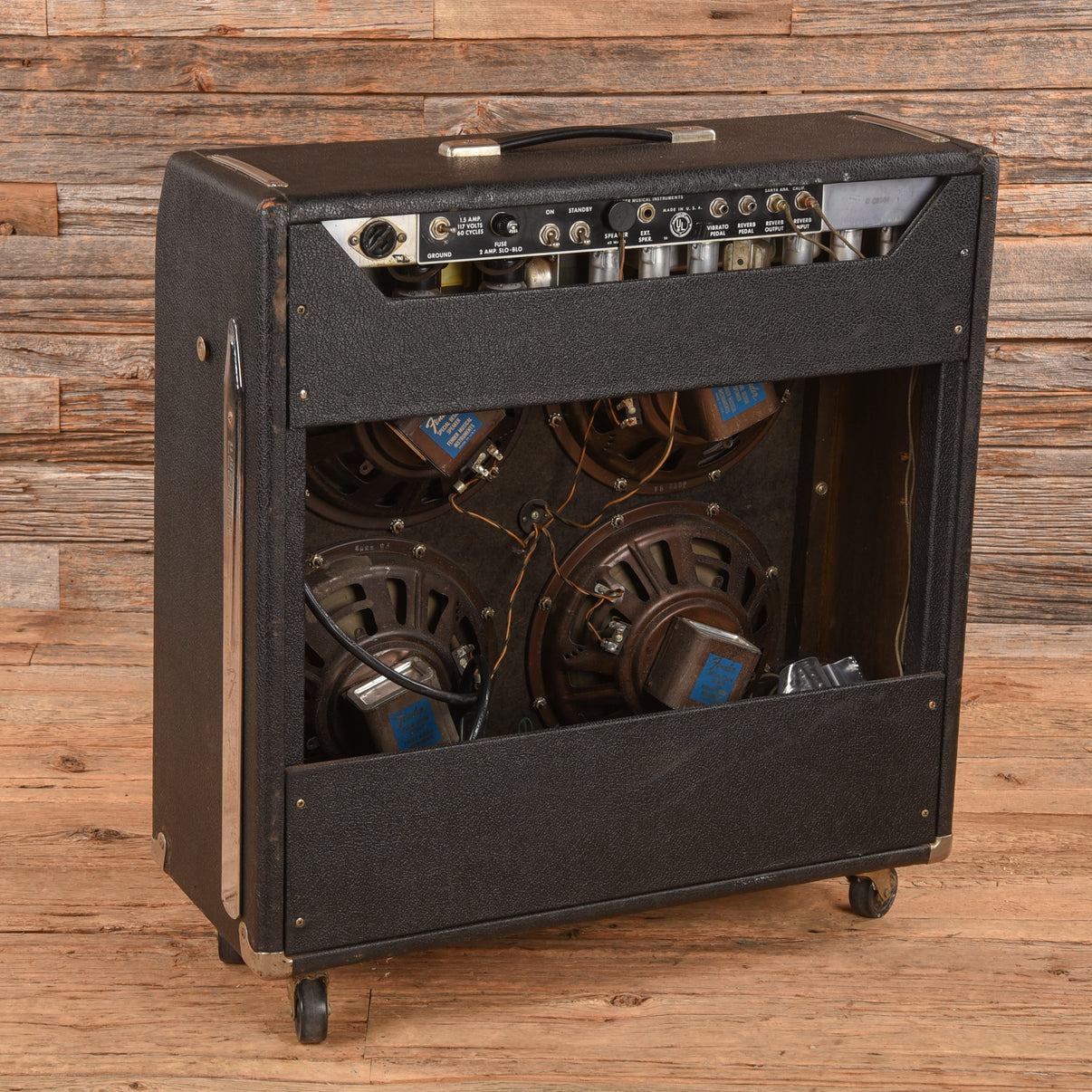 Fender Super Reverb 2-Channel 45-Watt 4x10" Guitar Combo Amp 1967 ...