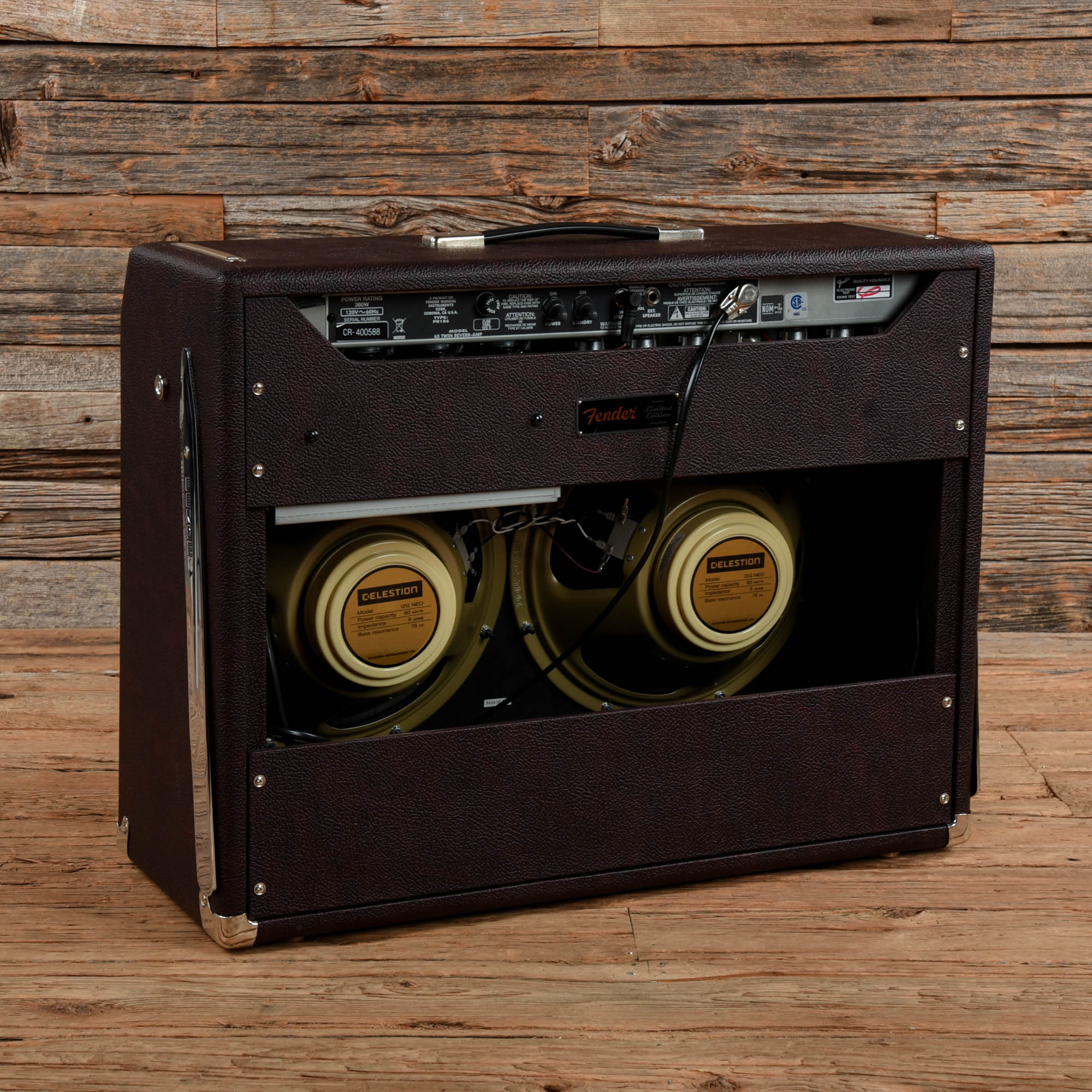 Fender 65 Twin Reverb Reissue NEO 2-Channel 85-Watt 2x12" Guitar Combo ...