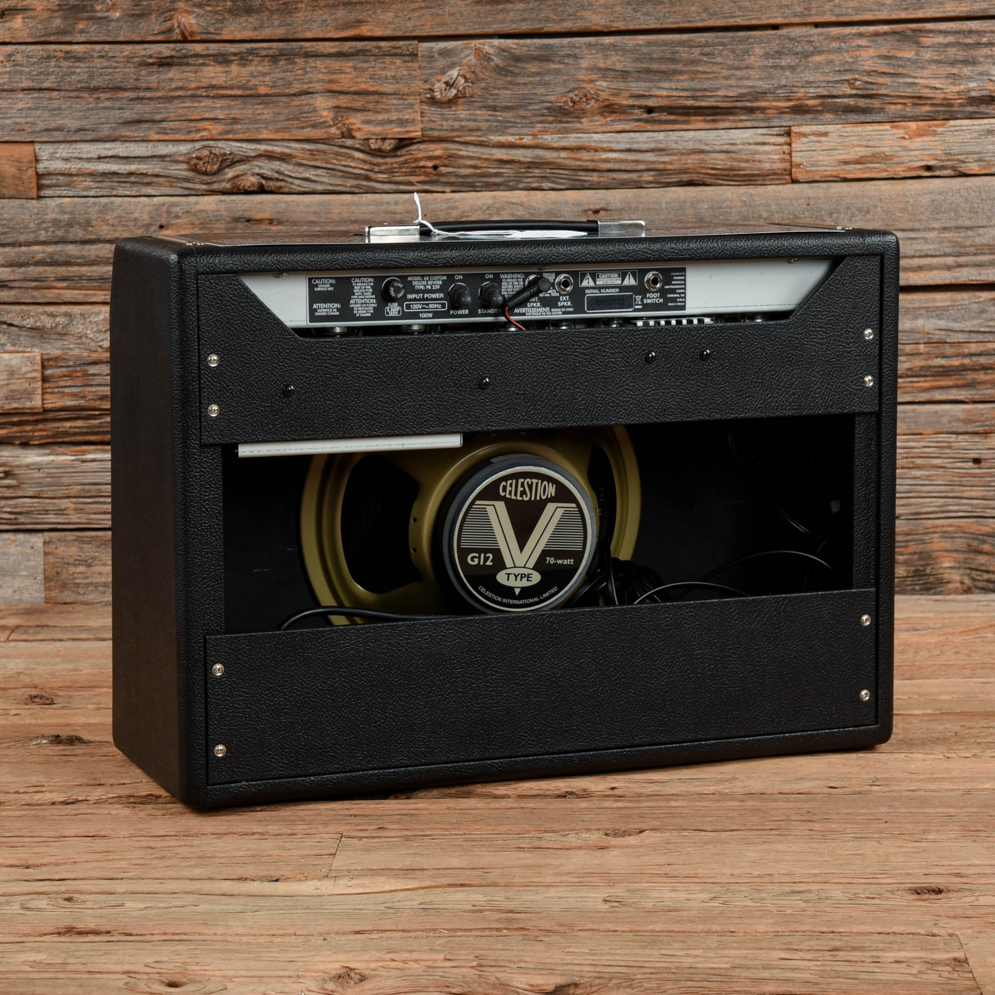 Fender '68 Custom Deluxe Reverb 2-Channel 22-Watt 1x12" Guitar Combo ...