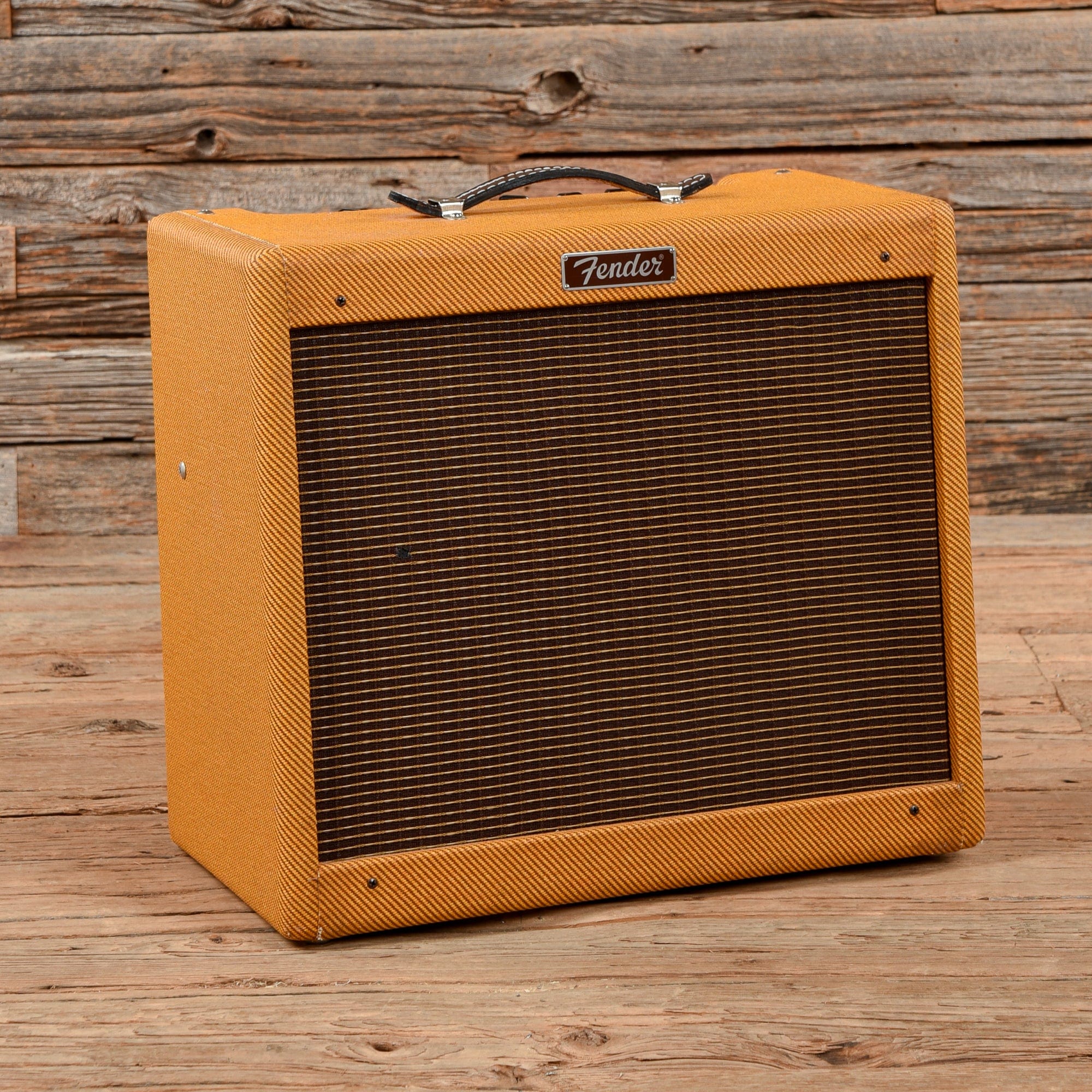 Fender Blues Junior Lacquered Tweed 15-Watt 1x12" Guitar Combo Amp Twe ...