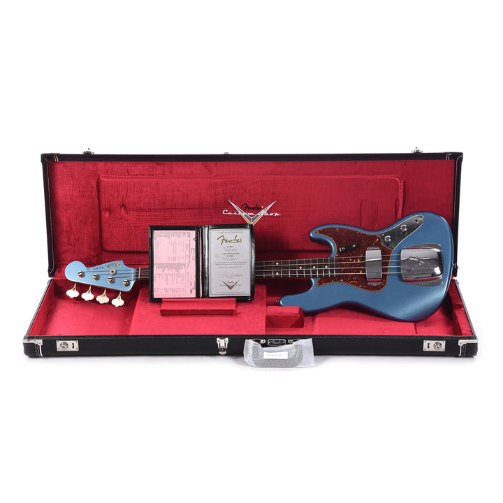 Fender Custom Shop 1960 Jazz Bass Journeyman Aged Lake Placid Blue w/P – Chicago Music Exchange