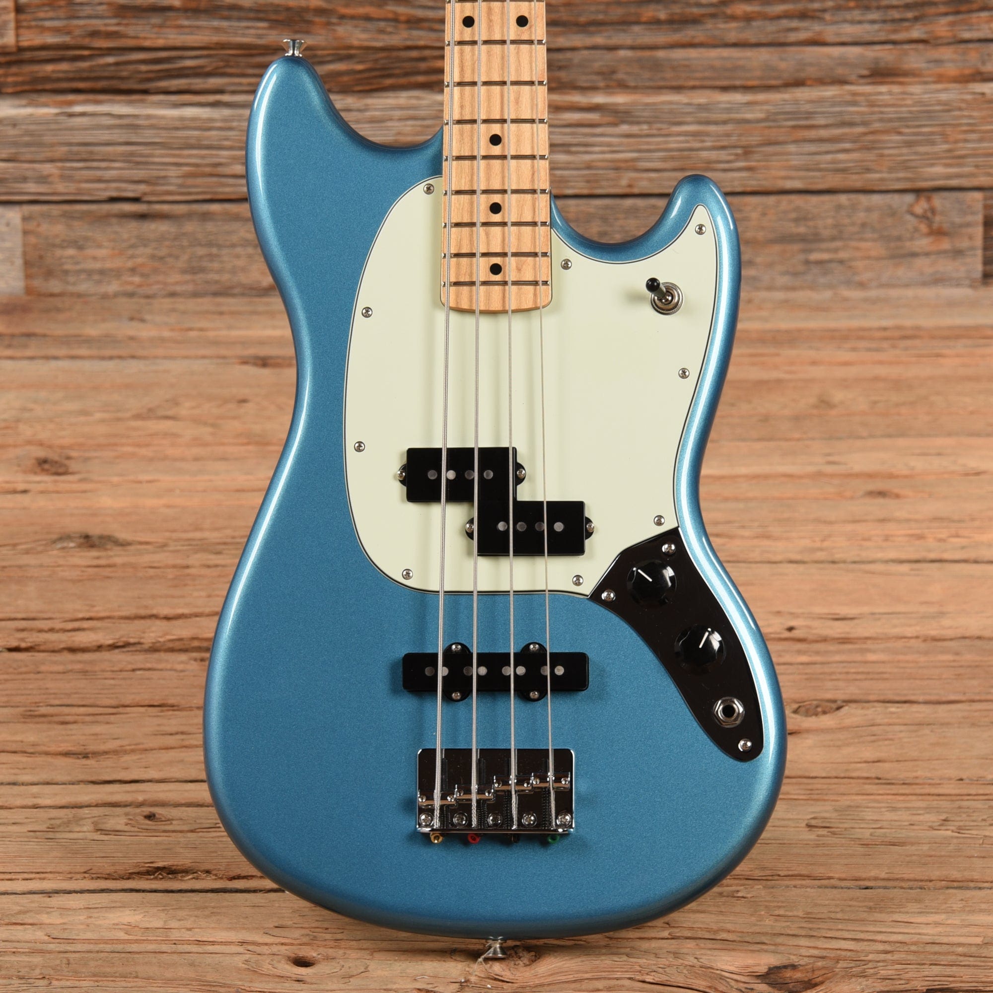 Fender Player Mustang PJ Bass Tidepool 2019 – Chicago Music Exchange