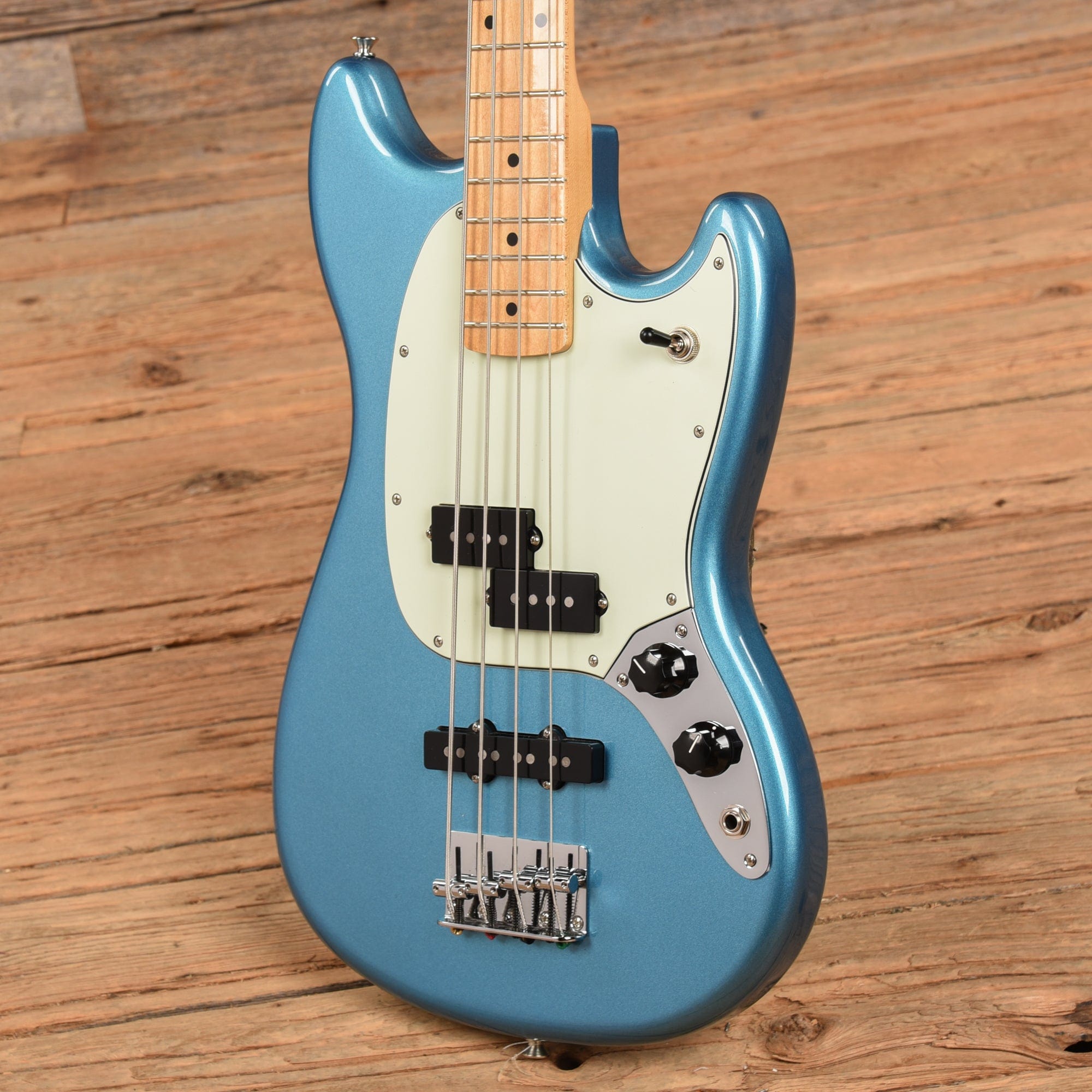 Fender Player Mustang PJ Bass Tidepool 2019 – Chicago Music Exchange