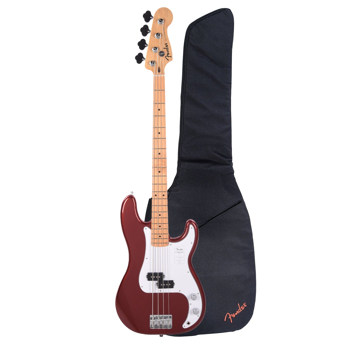 Fender Standard Precision Bass MN Candy Cola and FB405 Gig Bag Bundle ...