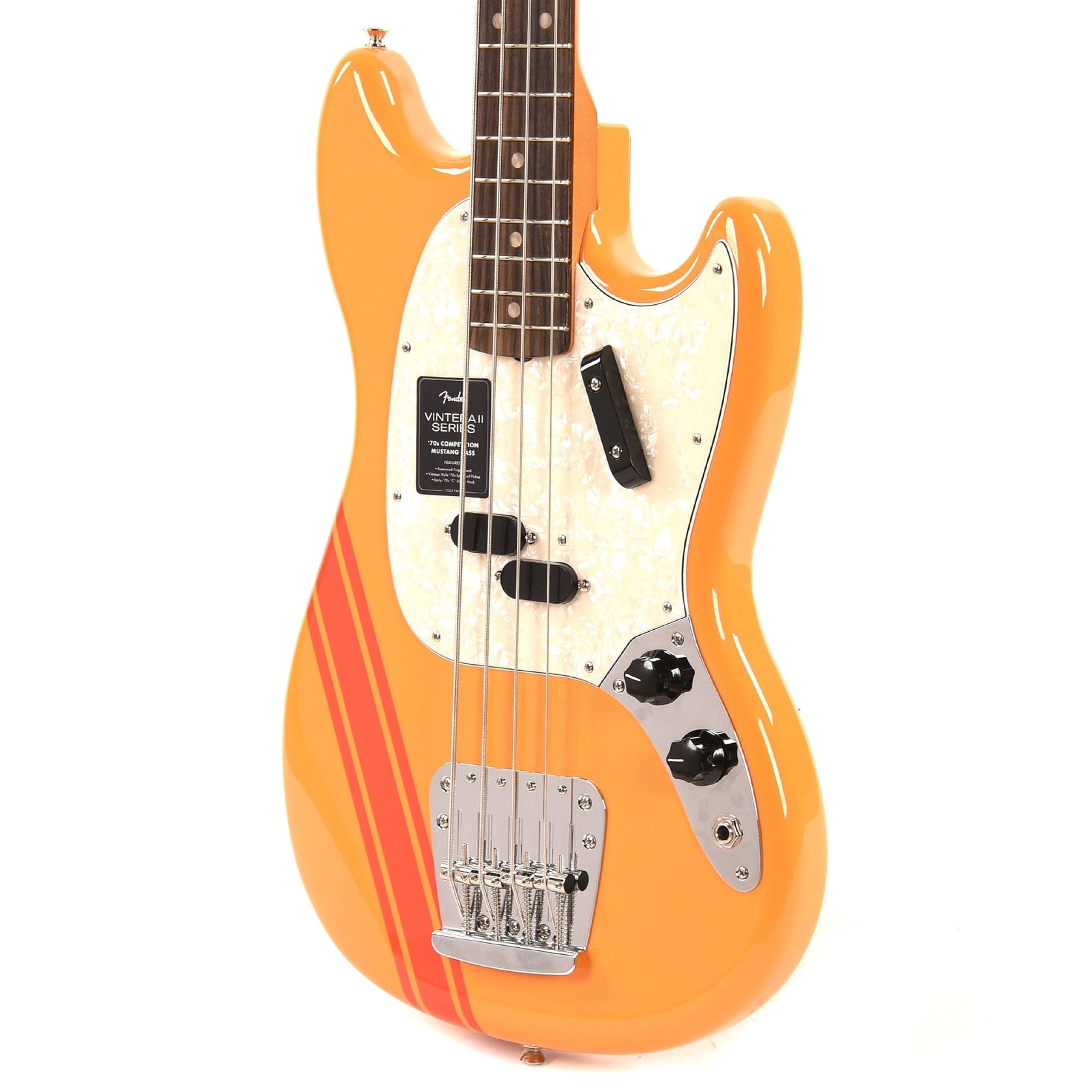 Fender Vintera II 70s Mustang Bass Competition Orange – Chicago Music ...