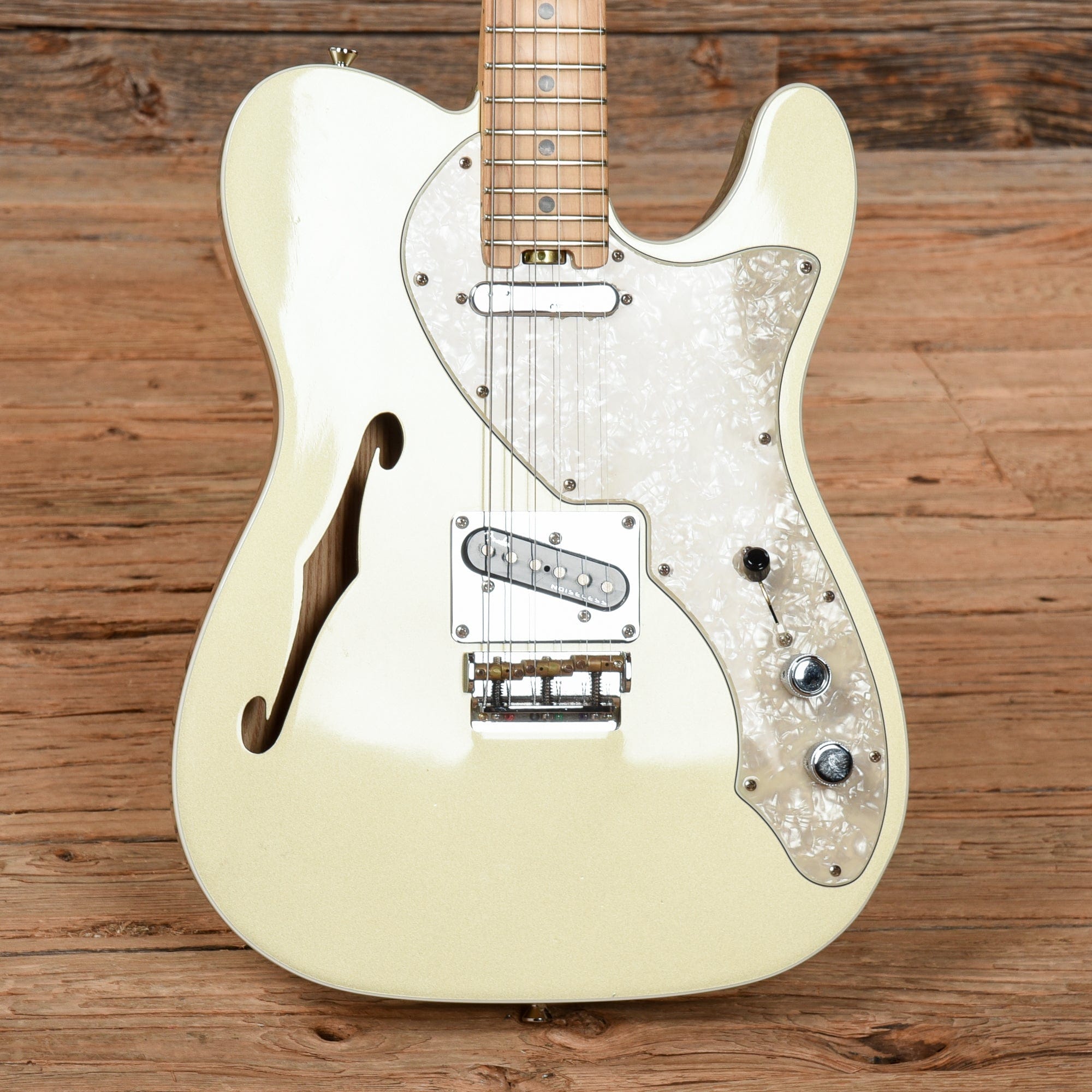 Fender American Elite Telecaster Thinline Champagne 2017 – Chicago ...
