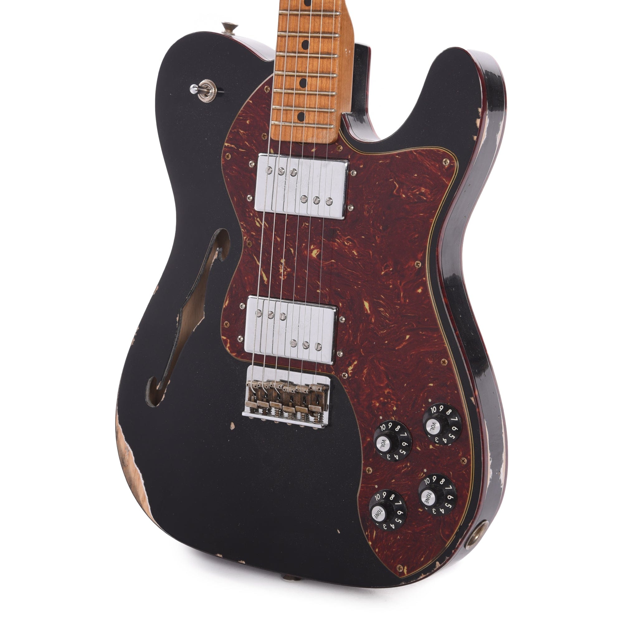 Fender Custom Shop 1972 Thinline Deluxe Relic Ash Aged Black w/Roasted ...