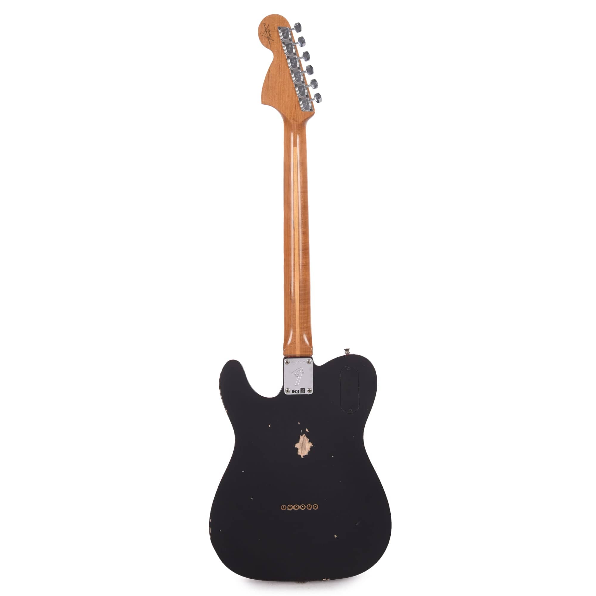 Fender Custom Shop 1972 Thinline Deluxe Relic Ash Aged Black w/Roasted ...