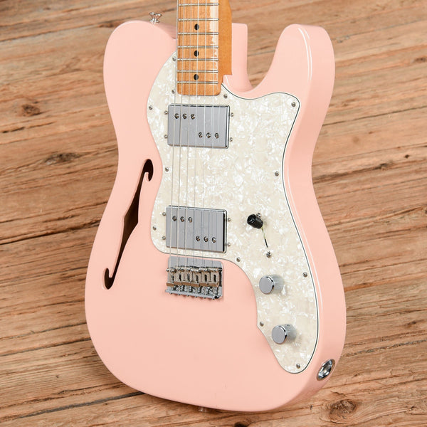 Fender Vintera '70s Telecaster Thinline Shell Pink w/4-Ply Aged Pearl ...