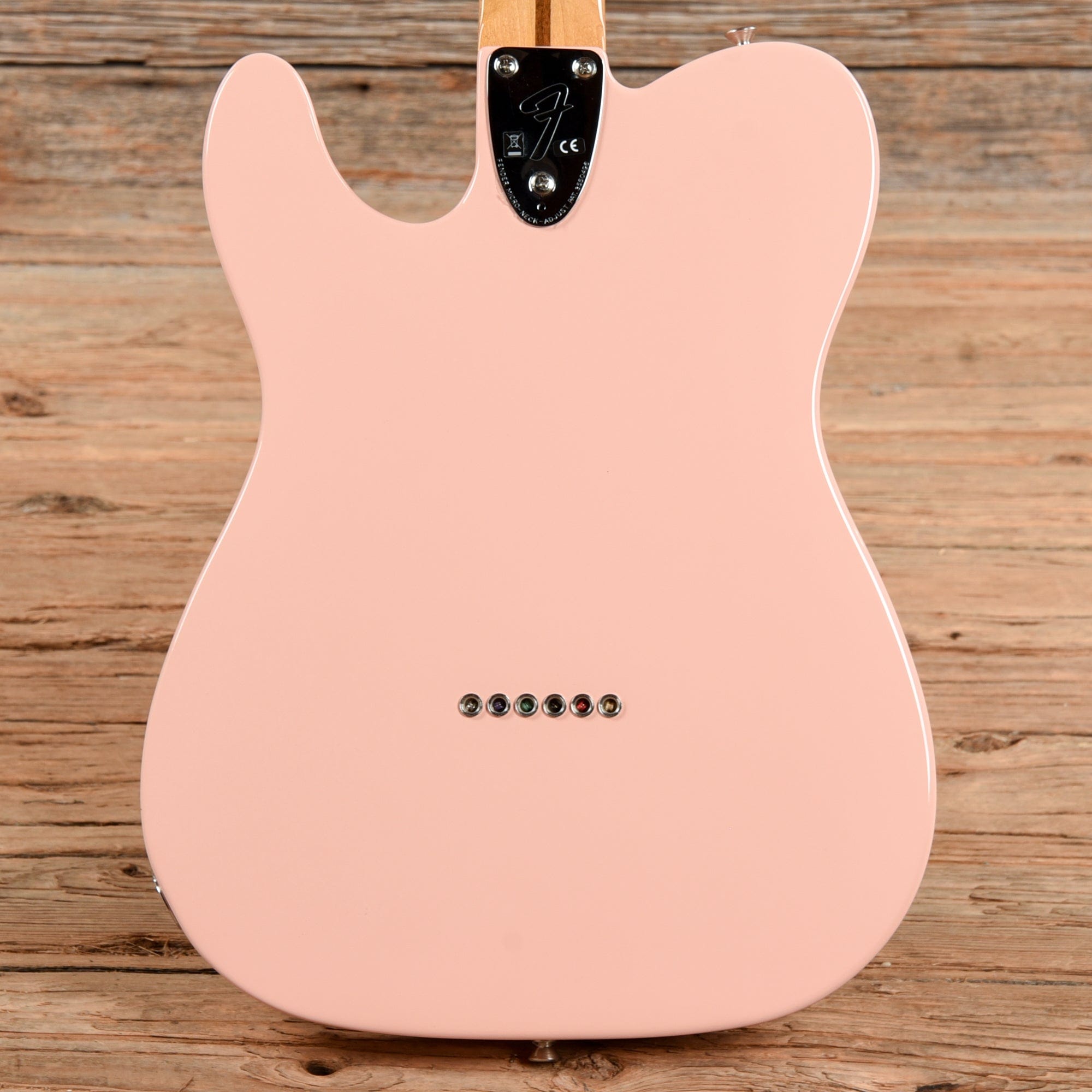 Fender Vintera '70s Telecaster Thinline Shell Pink w/4-Ply Aged Pearl ...