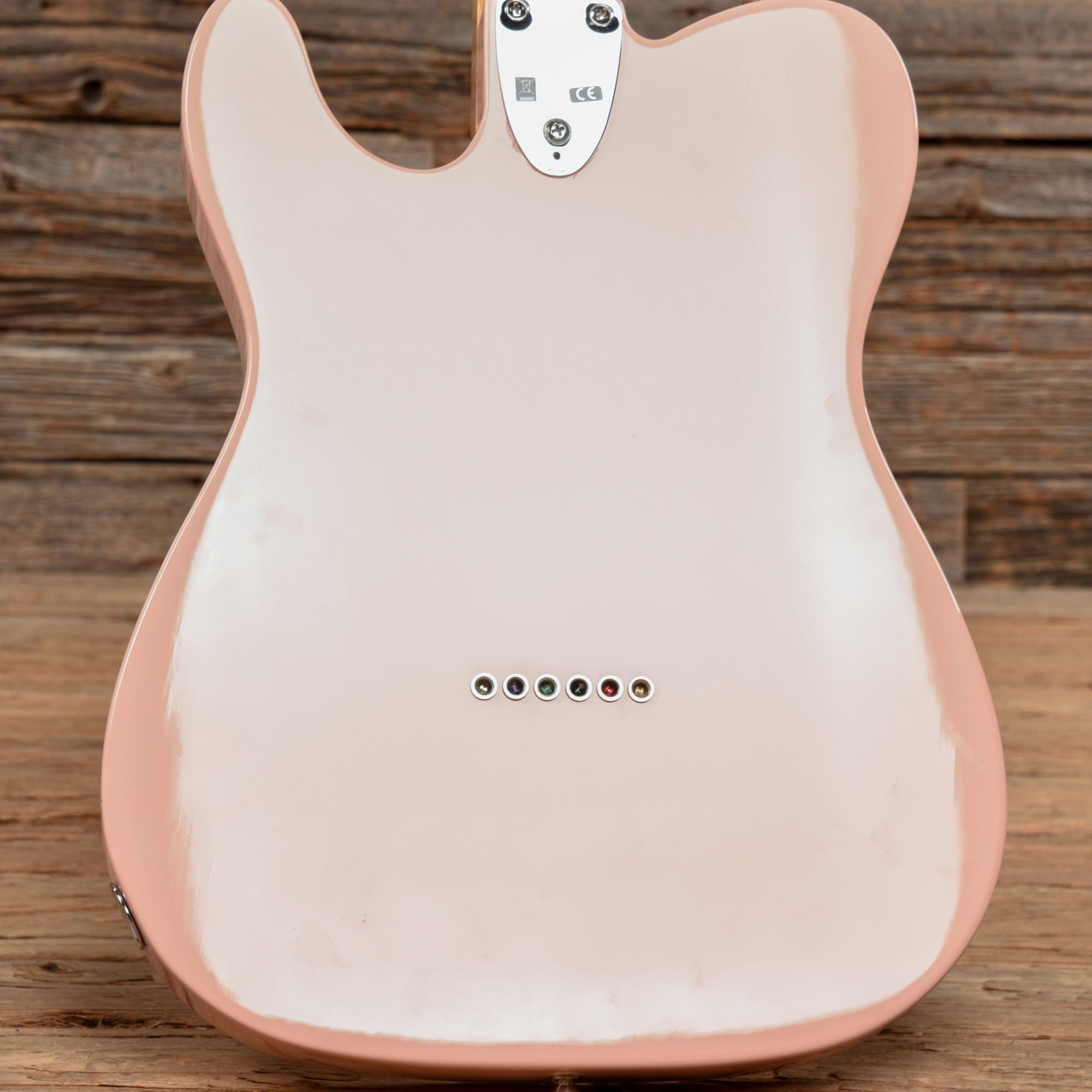 Fender Vintera '70s Telecaster Thinline Shell Pink w/4-Ply Aged Pearl ...