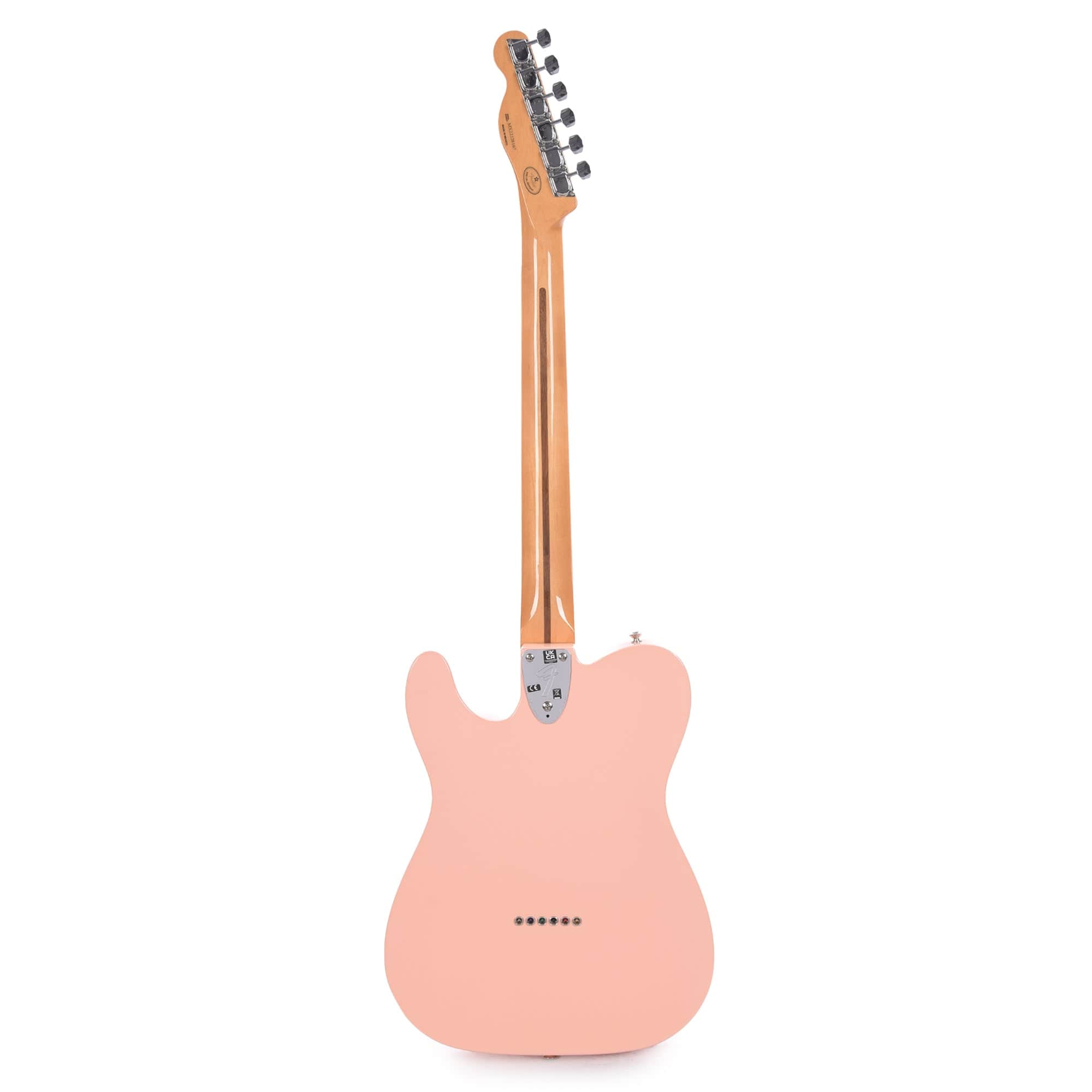 Fender Vintera '70s Telecaster Thinline Shell Pink w/4-Ply Aged Pearl ...