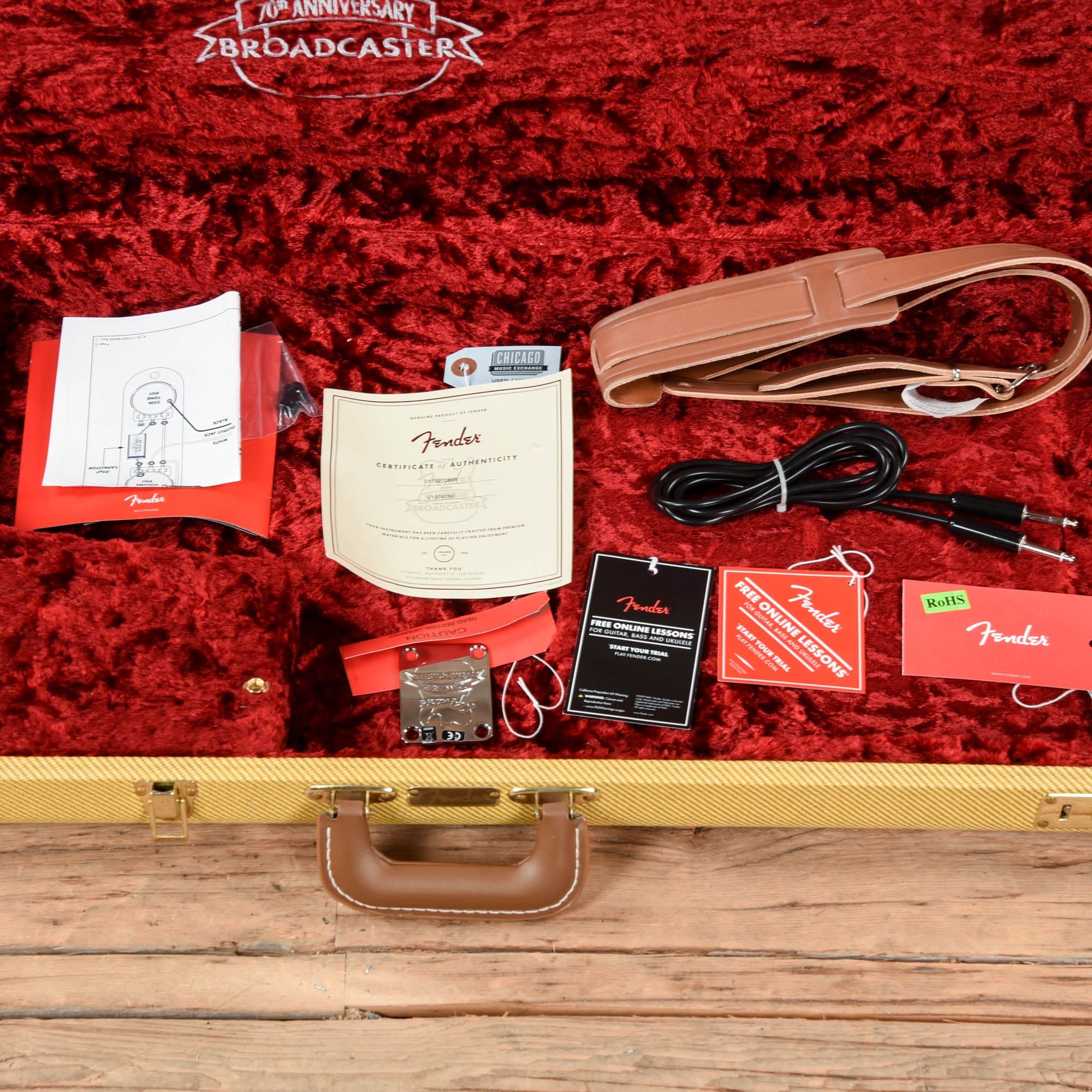 Fender 70th Anniversary Broadcaster Blonde 2020 – Chicago Music Exchange