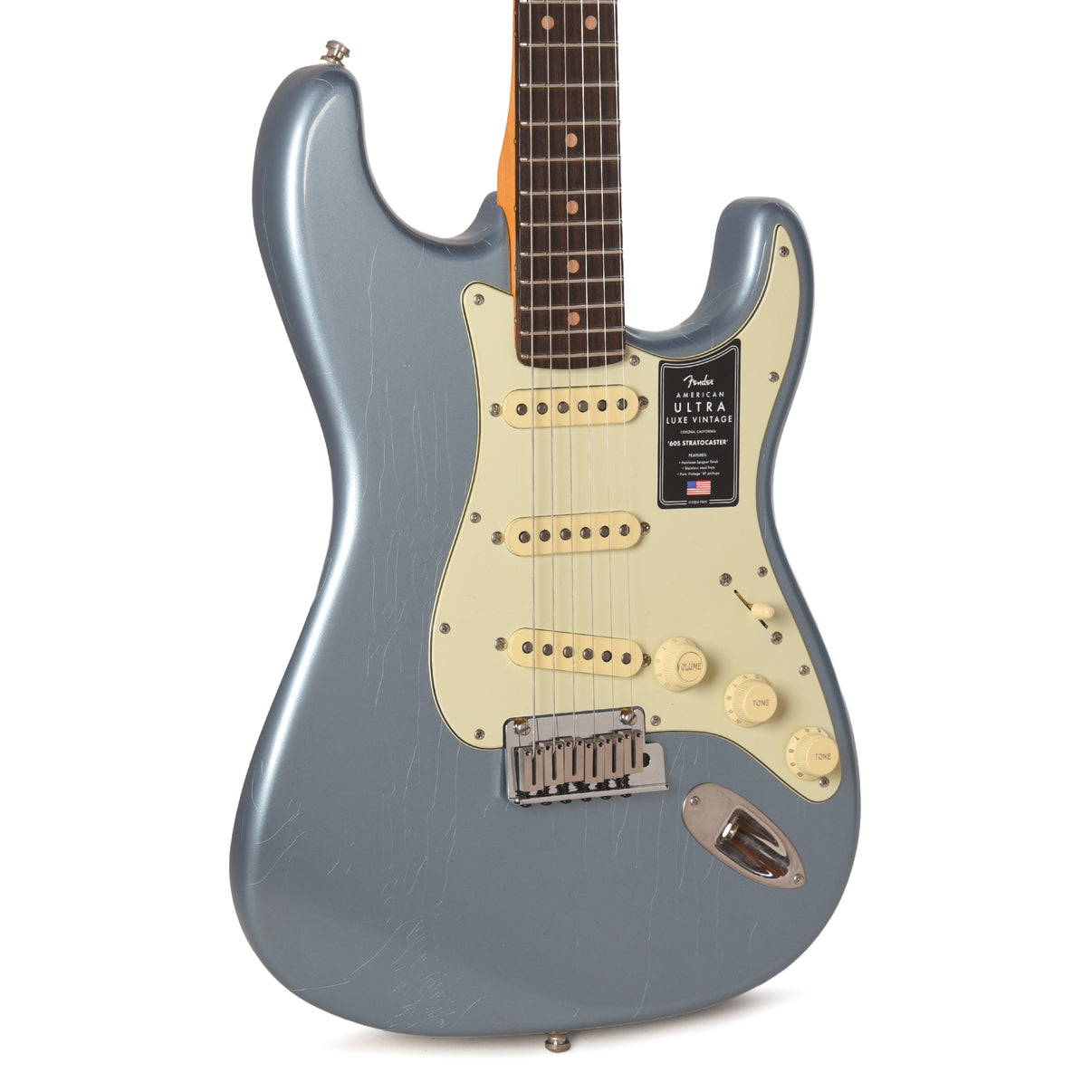 Fender American Ultra Luxe Vintage '60s Stratocaster Ice Blue Metallic ...