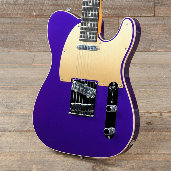 Fender American Ultra Telecaster Plum Metallic & Anodized Gold Pickgua ...