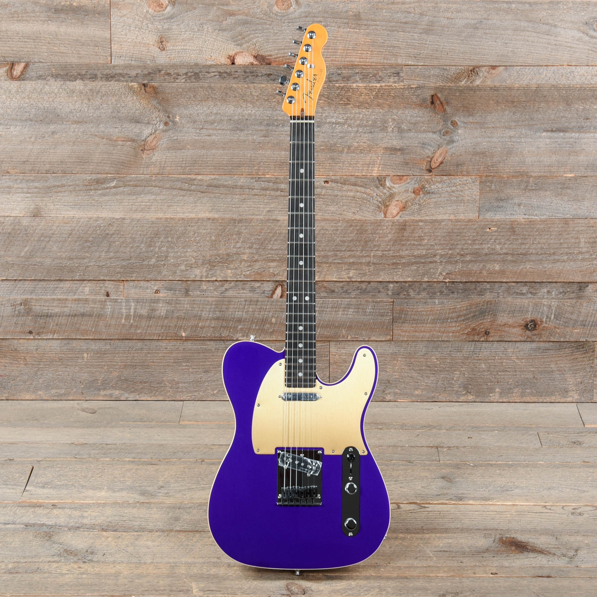 Fender American Ultra Telecaster Plum Metallic & Anodized Gold Pickgua ...