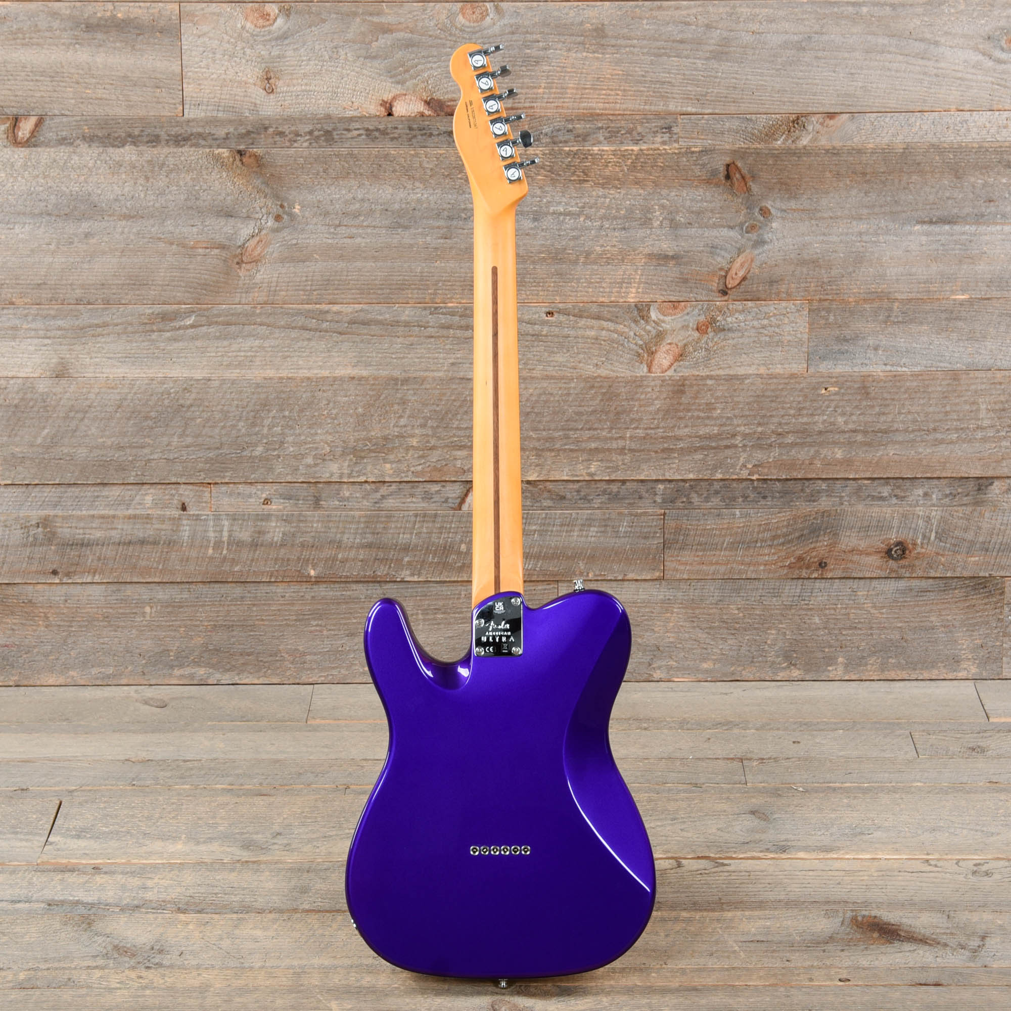 Fender American Ultra Telecaster Plum Metallic & Anodized Gold Pickgua ...