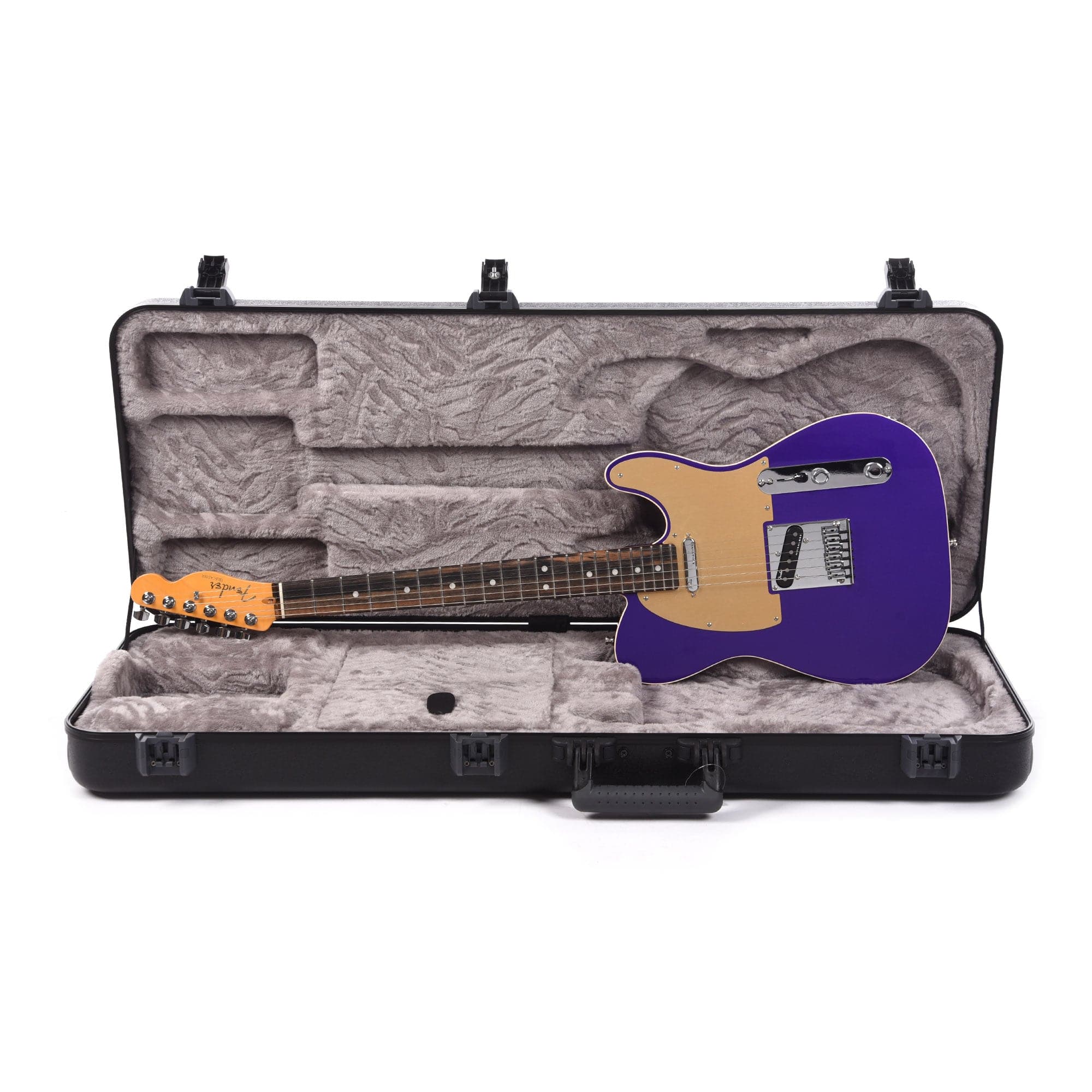 Fender American Ultra Telecaster Plum Metallic & Anodized Gold Pickgua ...