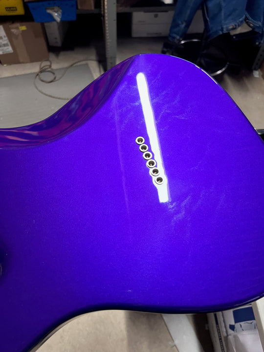 Fender American Ultra Telecaster Plum Metallic & Anodized Gold Pickgua ...