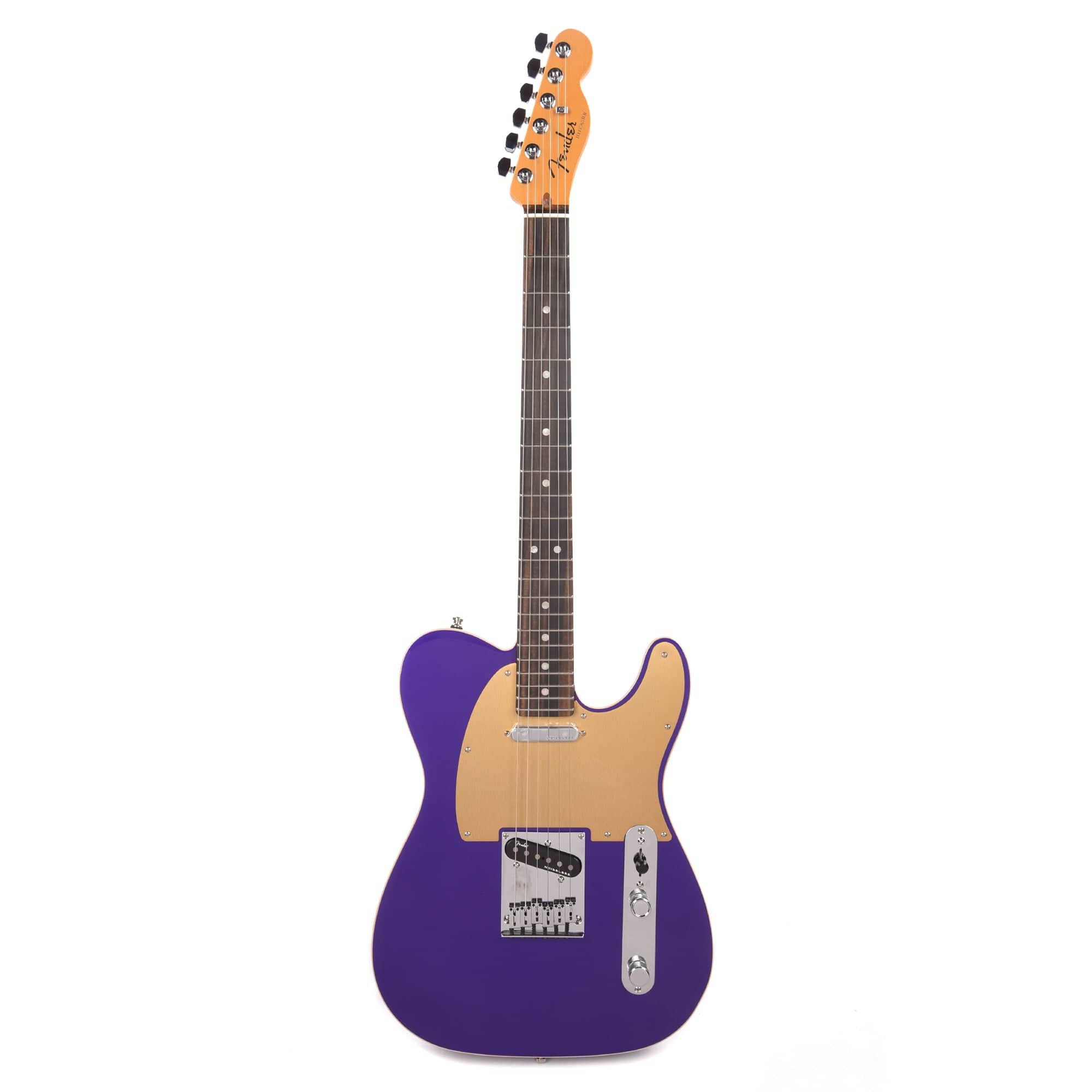 Fender American Ultra Telecaster Plum Metallic & Anodized Gold Pickgua ...