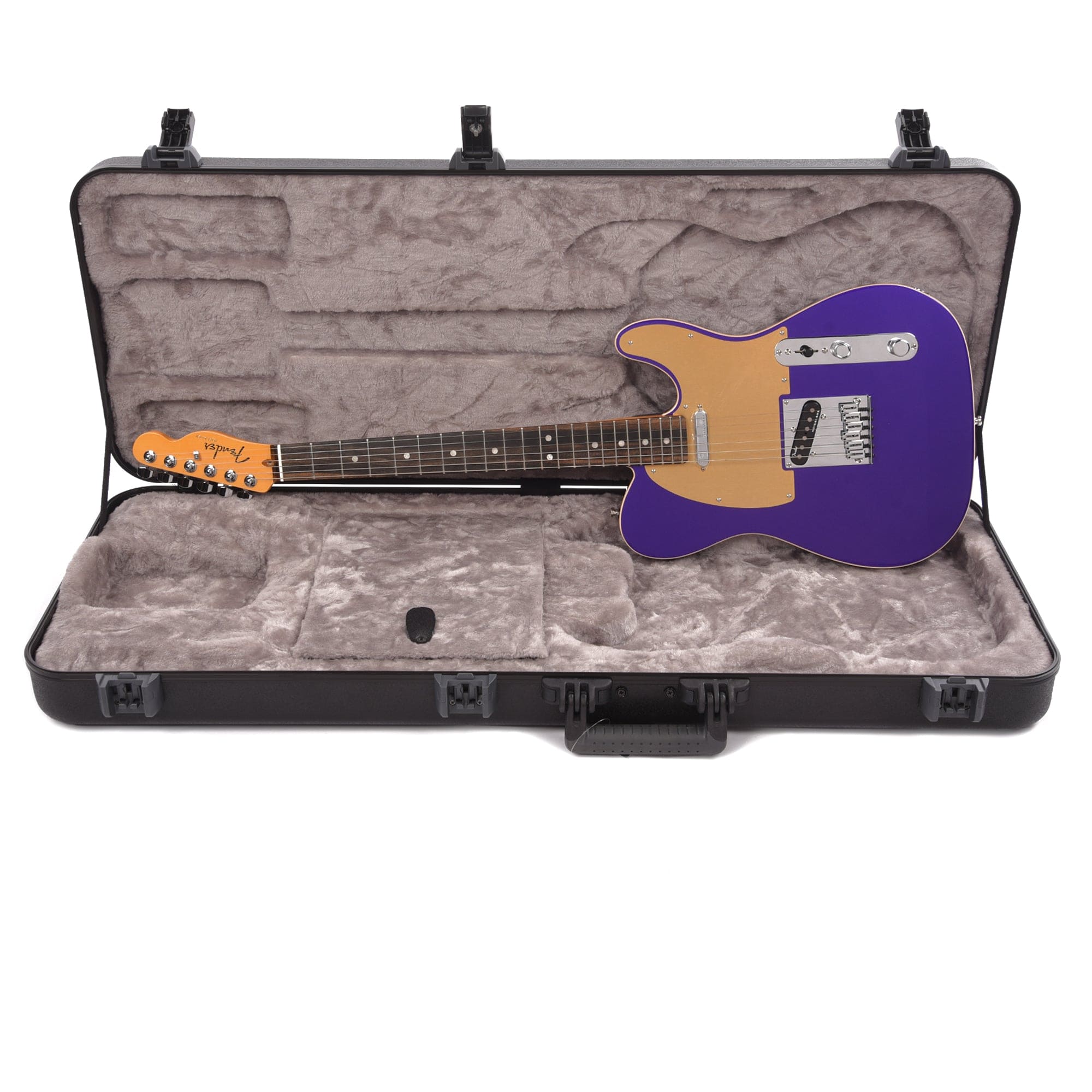 Fender American Ultra Telecaster Plum Metallic & Anodized Gold Pickgua ...