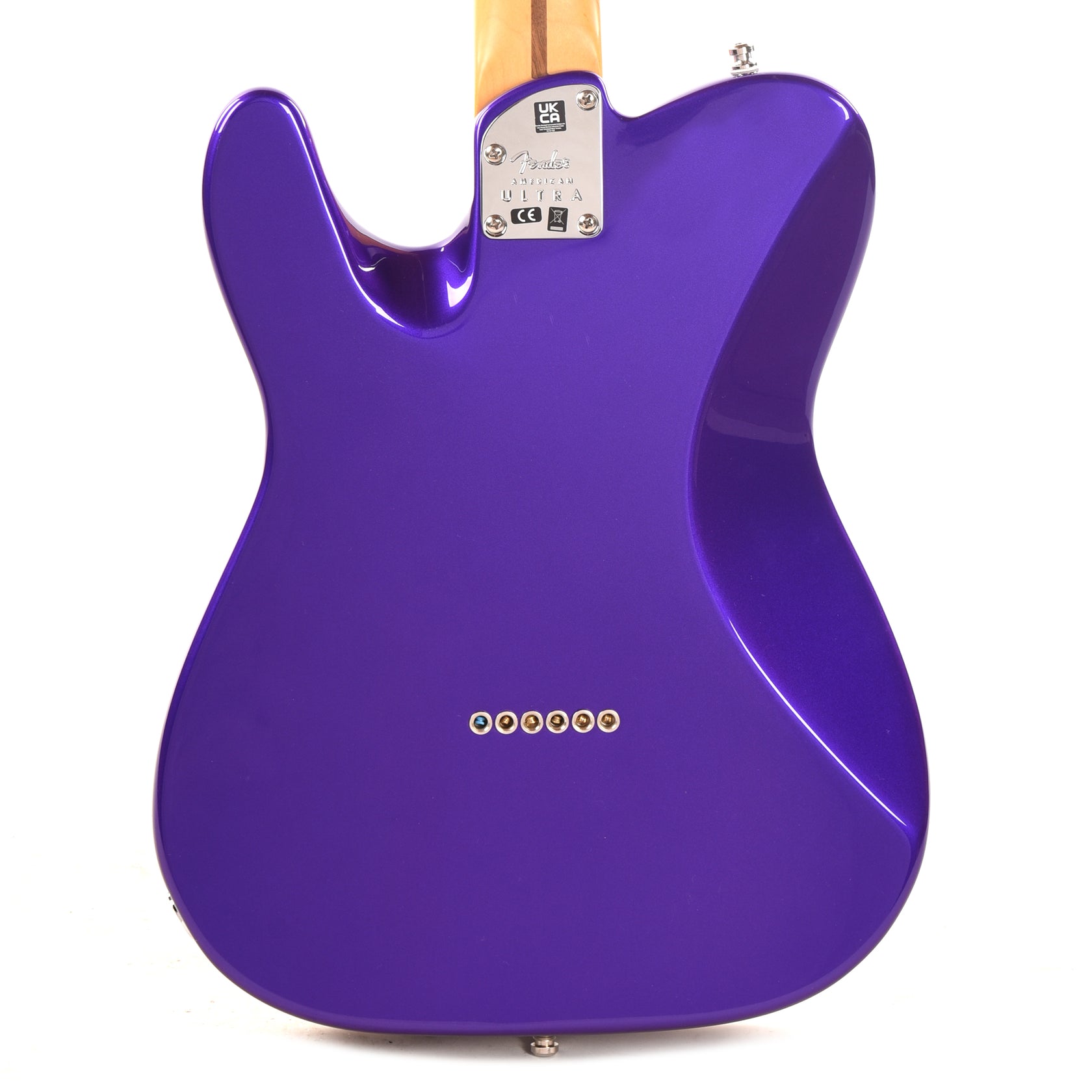 Fender American Ultra Telecaster Plum Metallic & Anodized Gold Pickgua ...