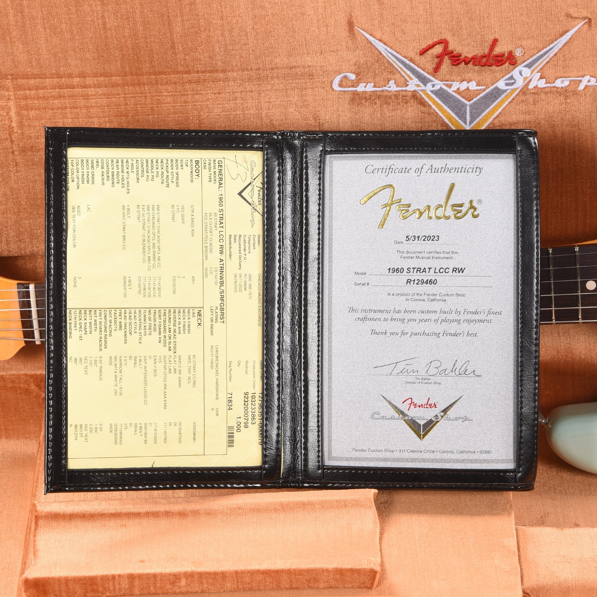 Fender Custom Shop 1960 Stratocaster Ash "Chicago Special" Deluxe Clos ...