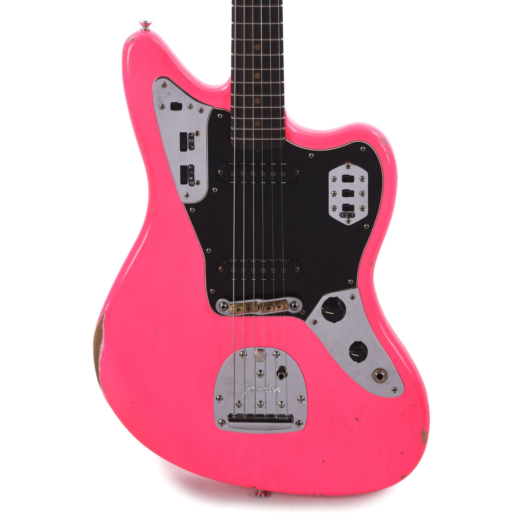 Fender Custom Shop 1962 Jaguar Relic Neon Pink Masterbuilt by Levi Per ...