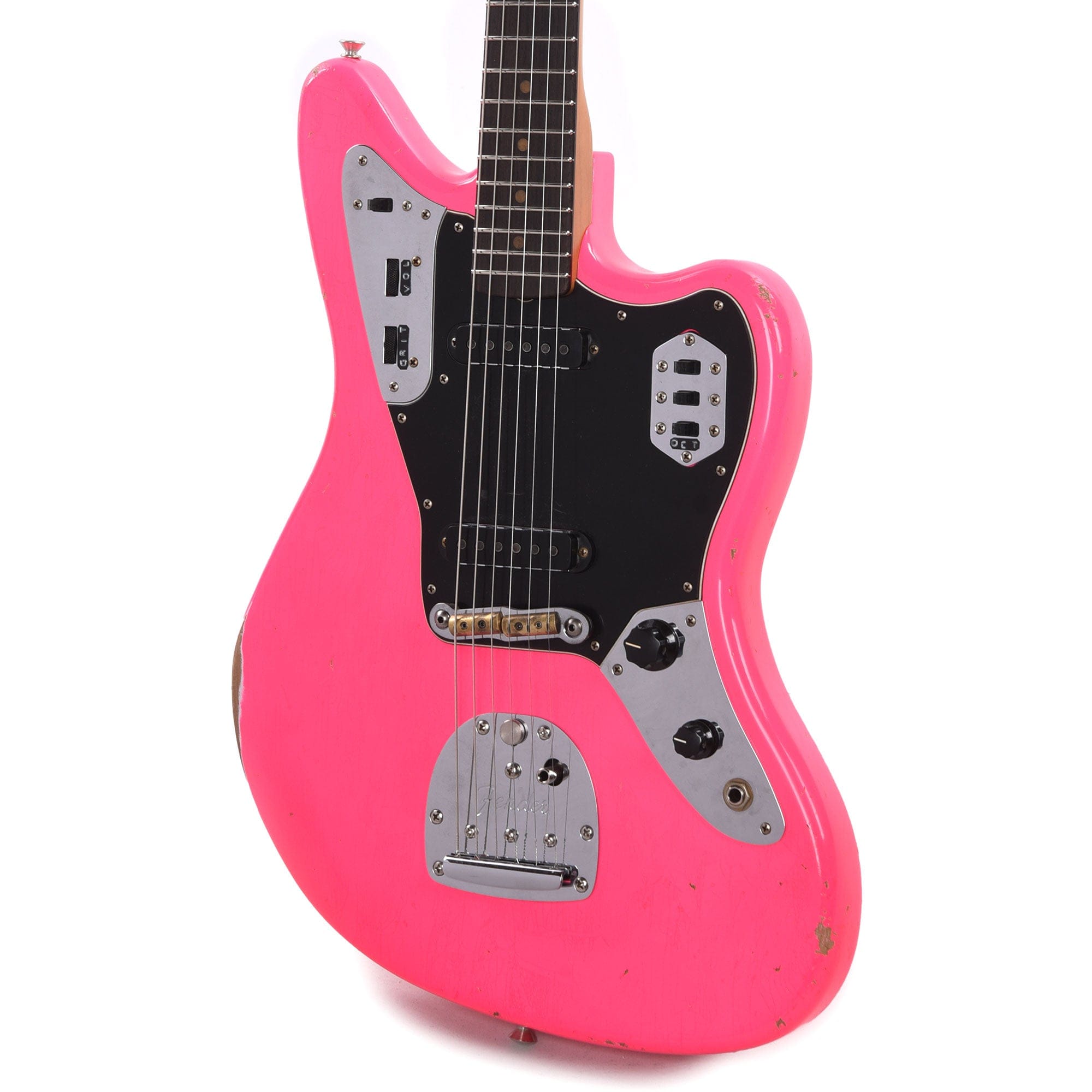 Fender Custom Shop 1962 Jaguar Relic Neon Pink Master Built by Levi Pe ...