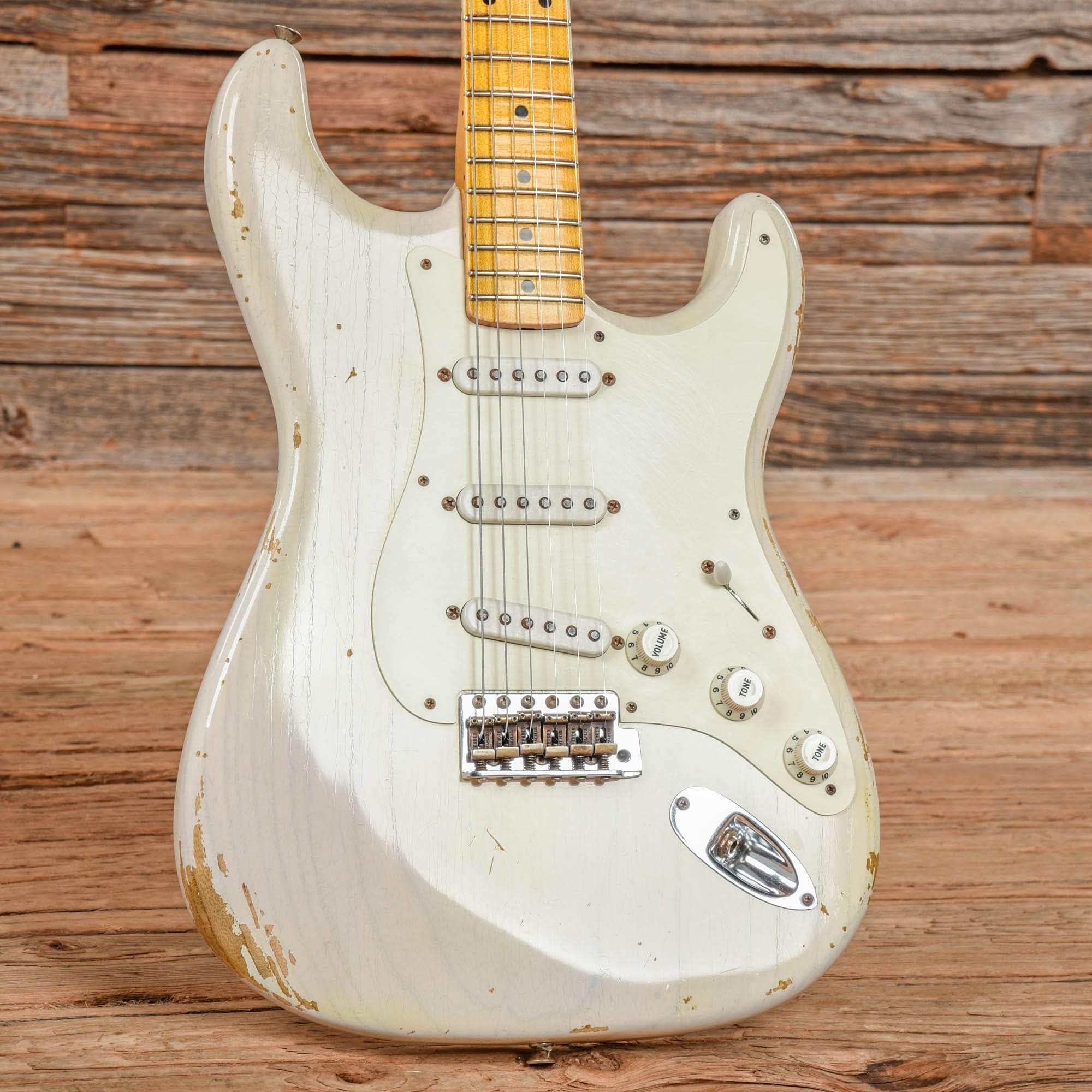 Fender Custom Shop '54 Stratocaster Heavy Relic Aged White Blonde 2015 ...
