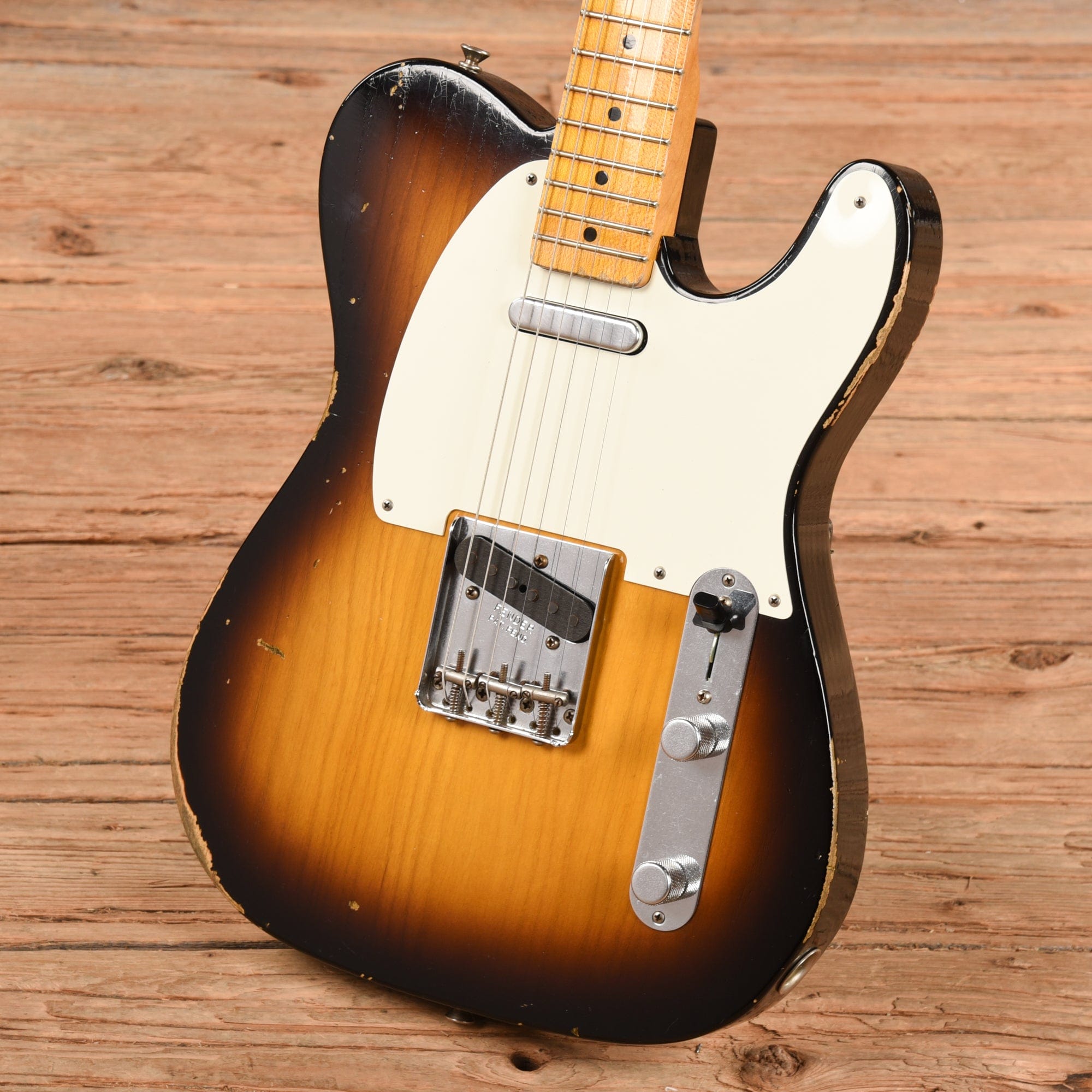Fender Custom Shop '55 Esquire Relic Sunburst 2015 – Chicago Music Exchange