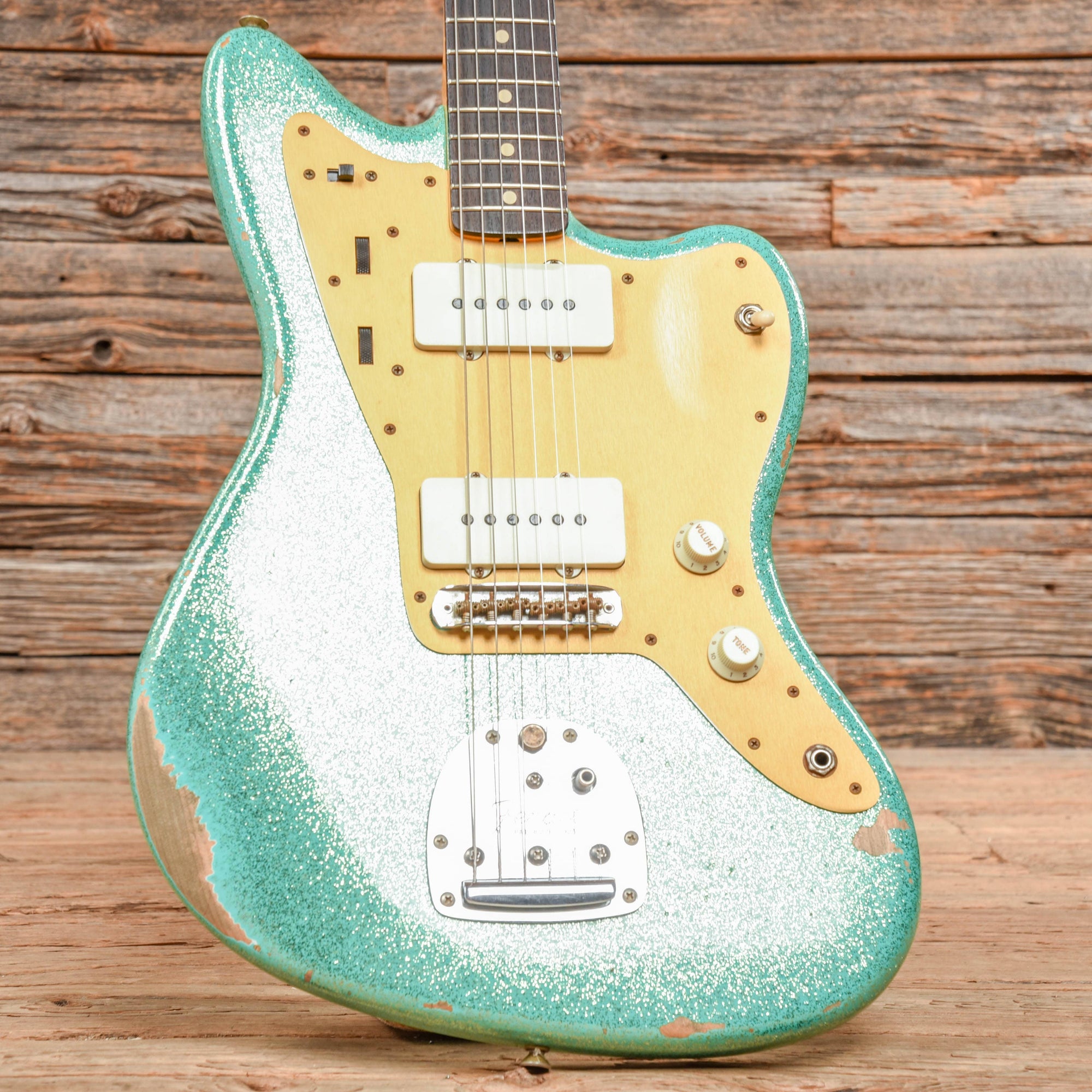 Fender Custom Shop 62 Jazzmaster Relic Seafoam Sparkle 2021 – Chicago ...