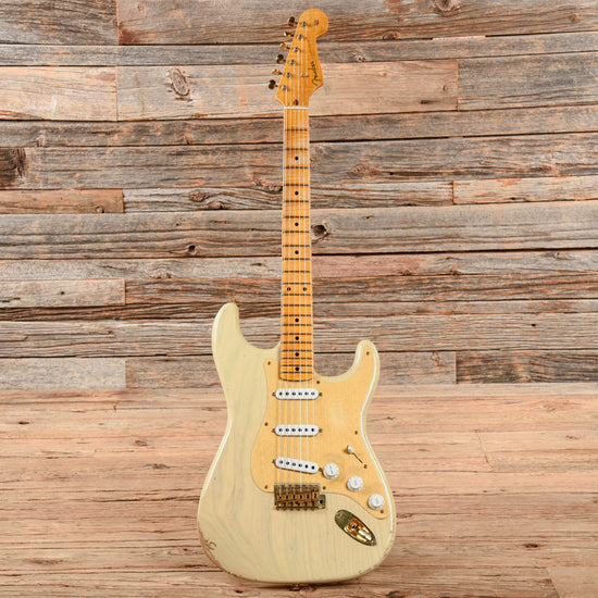 Fender Custom Shop Bone Tone '55 Stratocaster Relic Aged Honey Blonde ...
