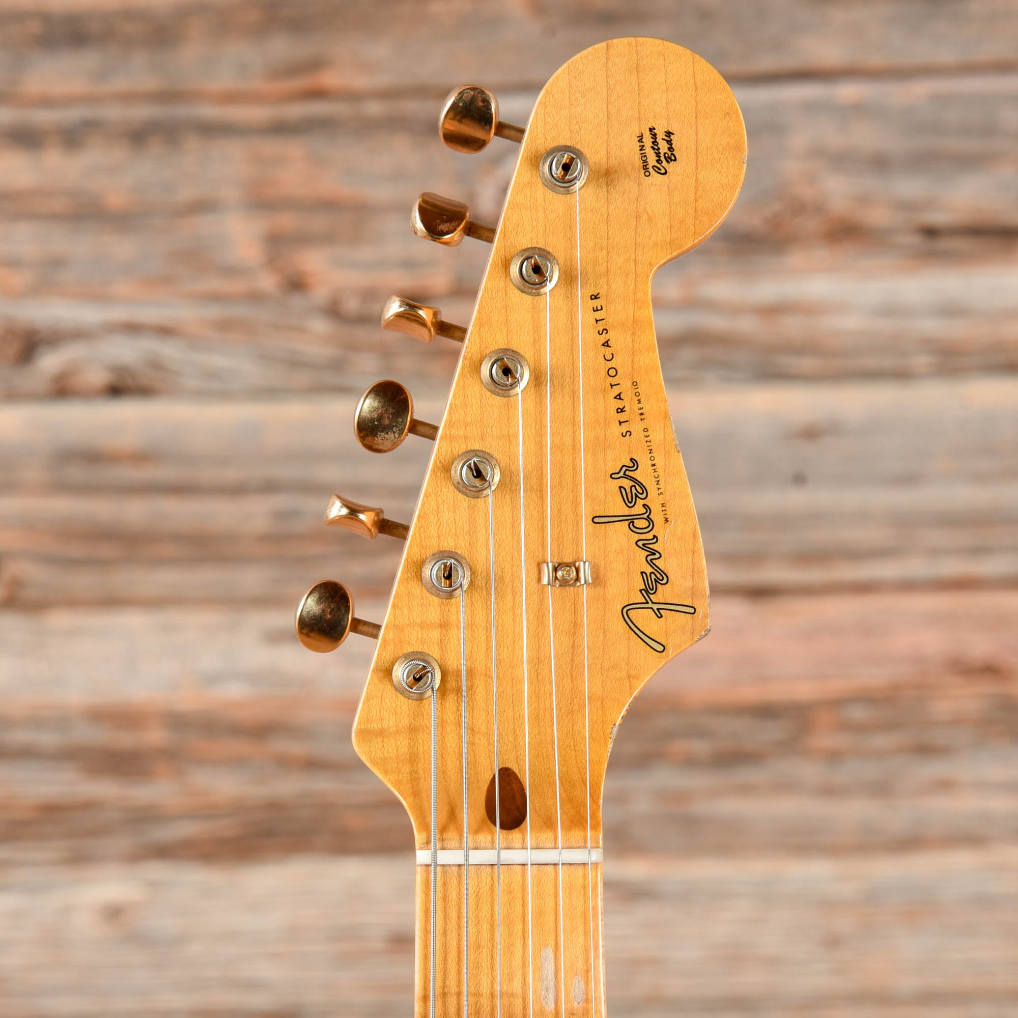 Fender Custom Shop Bone Tone '55 Stratocaster Relic Aged Honey Blonde ...