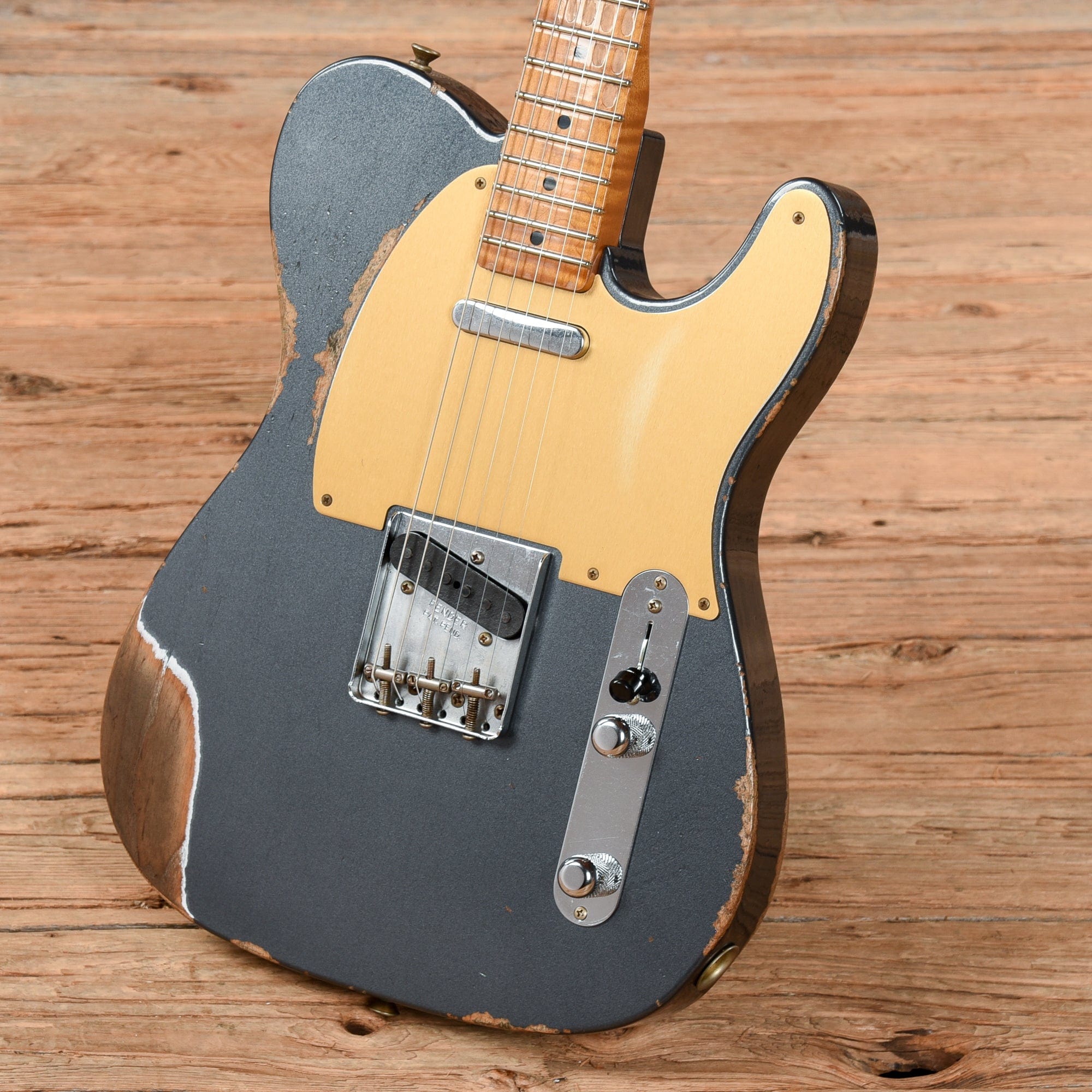 Fender Custom Shop "Eddie's Guitars" 57 Telecaster Relic Charcoal Fros ...