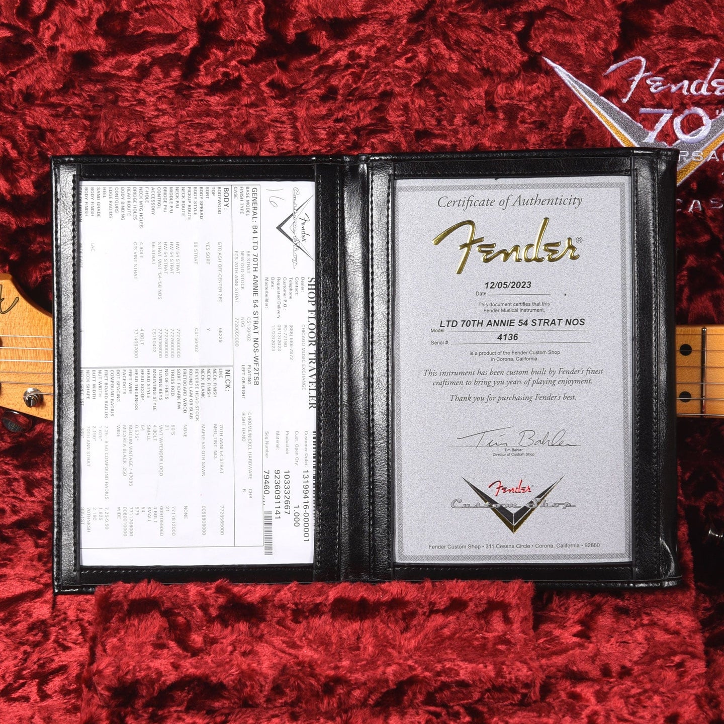 Fender Custom Shop Limited Edition 70th Anniversary 1954 Stratocaster ...