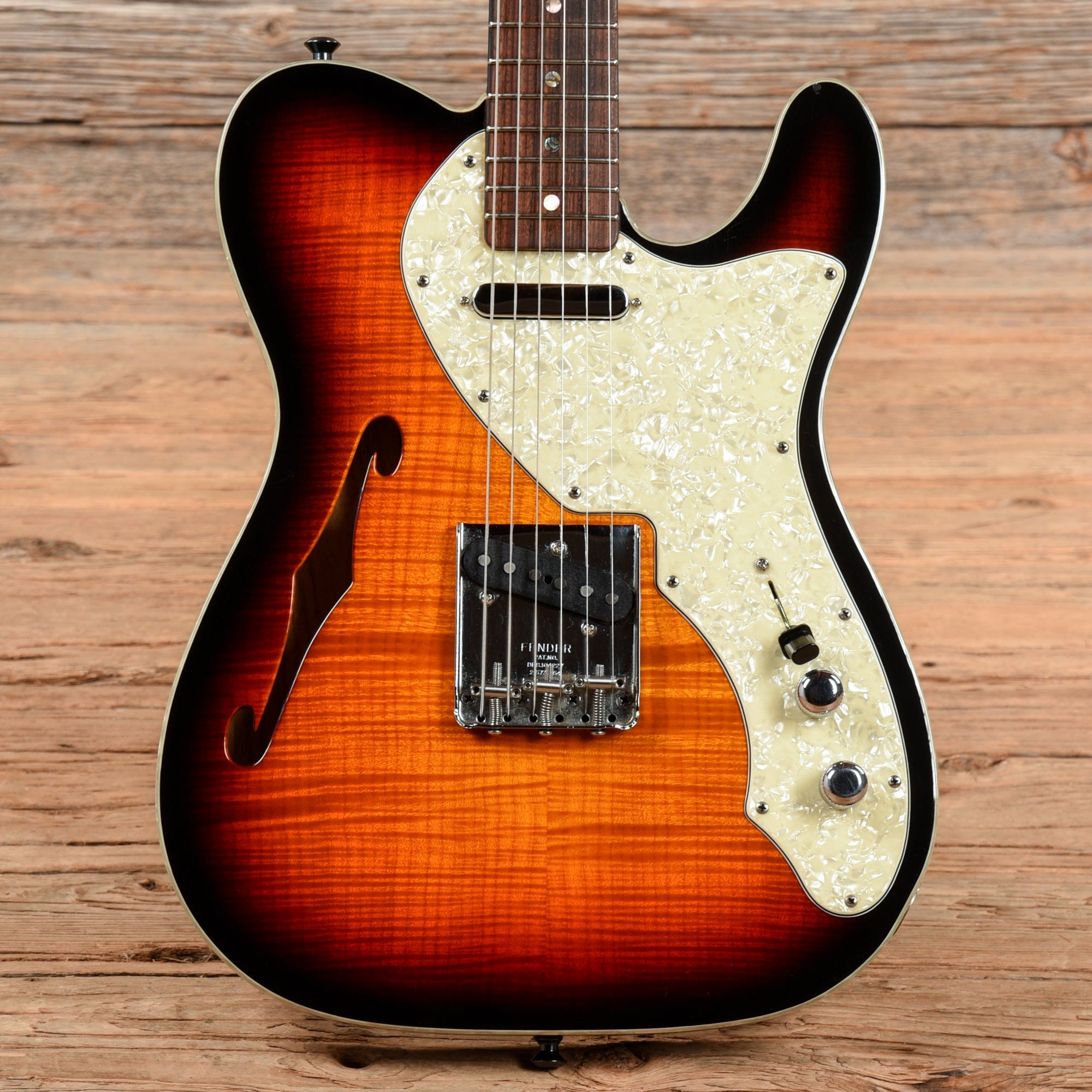 Fender Custom Shop Telecaster Thinline Sunburst 1995 – Chicago Music ...