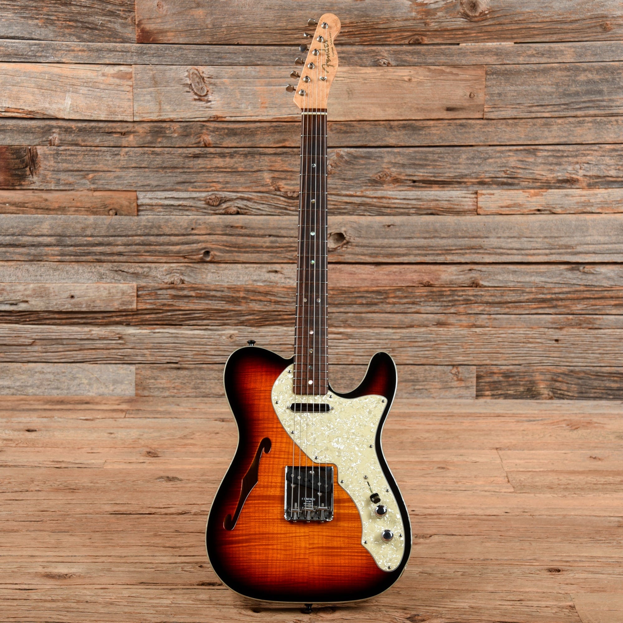 Fender Custom Shop Telecaster Thinline Sunburst 1995 – Chicago Music ...