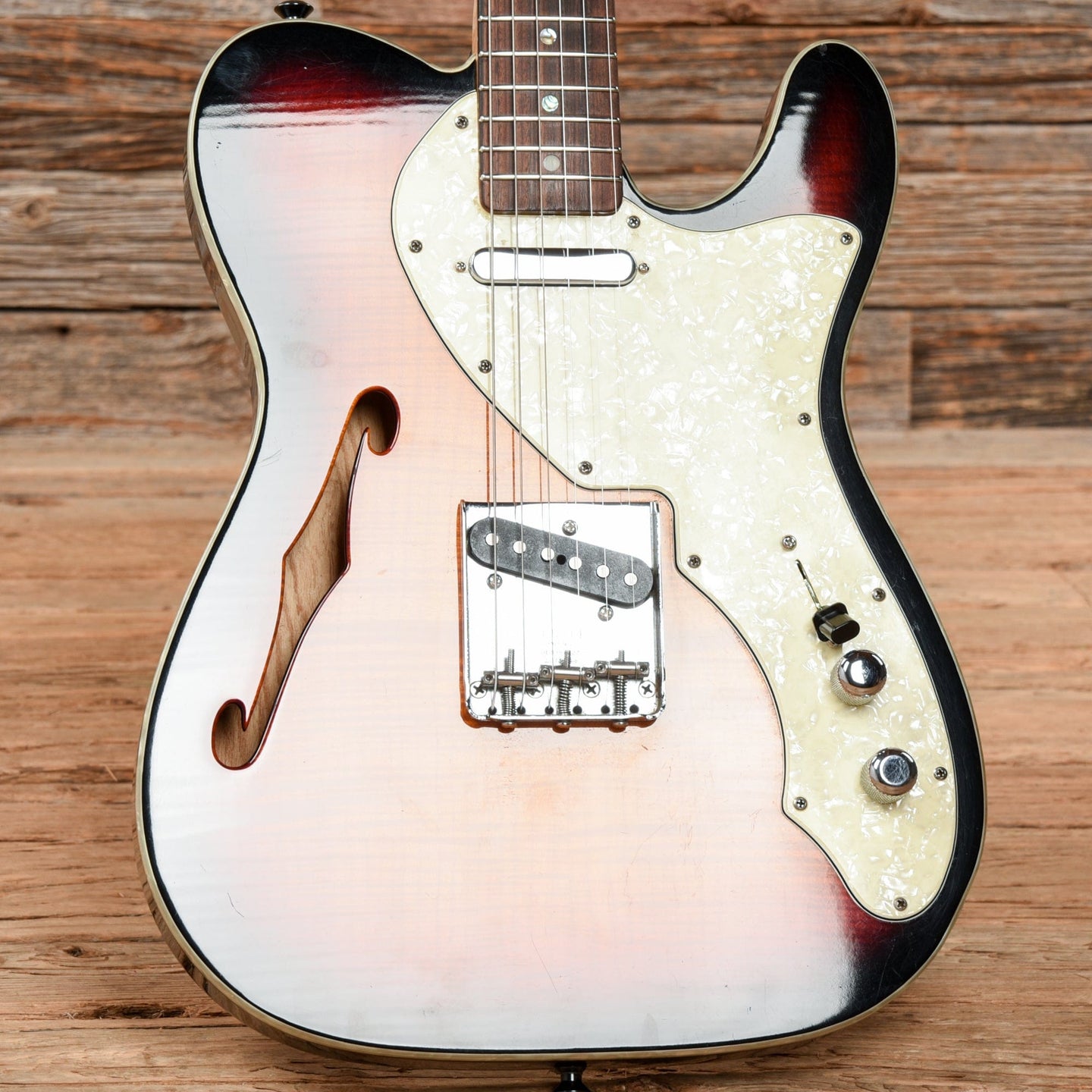 Fender Custom Shop Telecaster Thinline Sunburst 1995 – Chicago Music ...