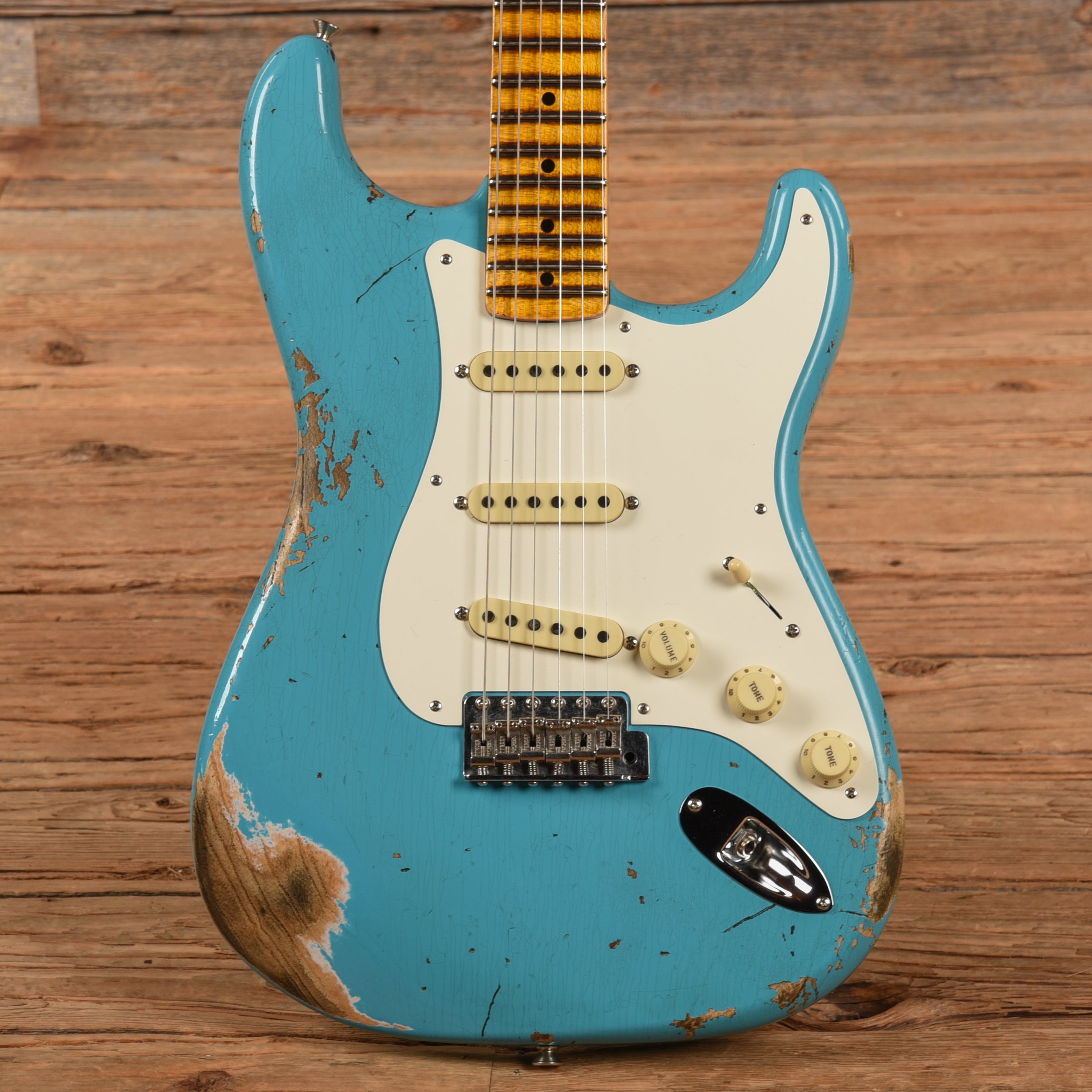 Fender Custom Shop WW10 57 Stratocaster Heavy Relic Taos Turquoise 202 ...