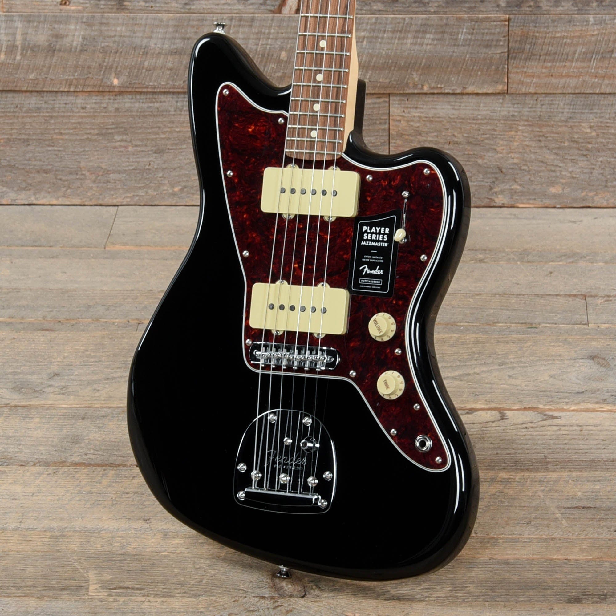 Fender Player Jazzmaster Black w/Matching Headcap, Pure Vintage '65 Pi ...