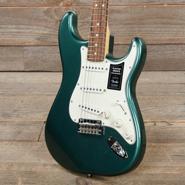 Fender Player Stratocaster PF Sherwood Green Metallic w/3-Ply Parchmen ...