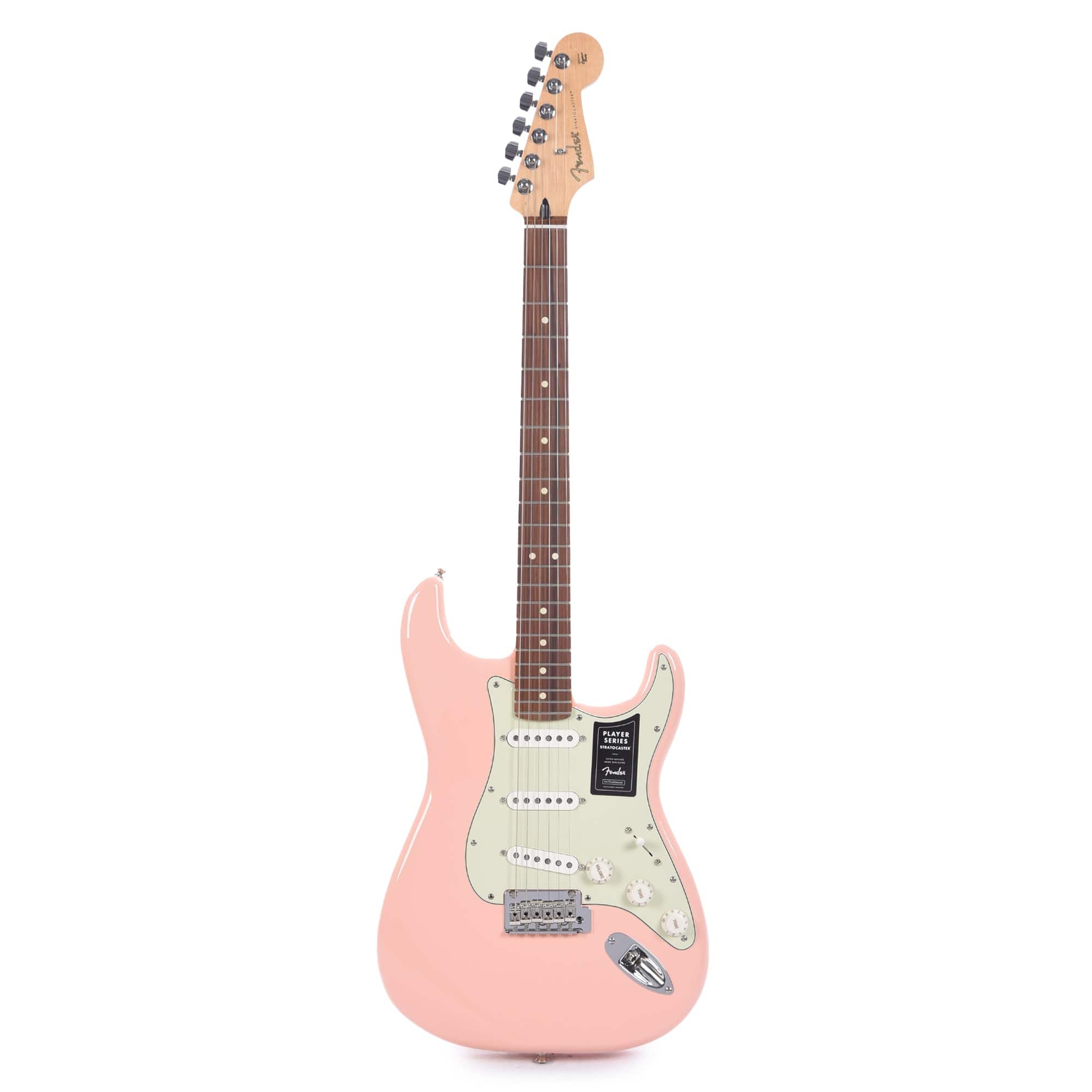 Fender Player Stratocaster Shell Pink w/3-Ply Mint Pickguard – Chicago ...
