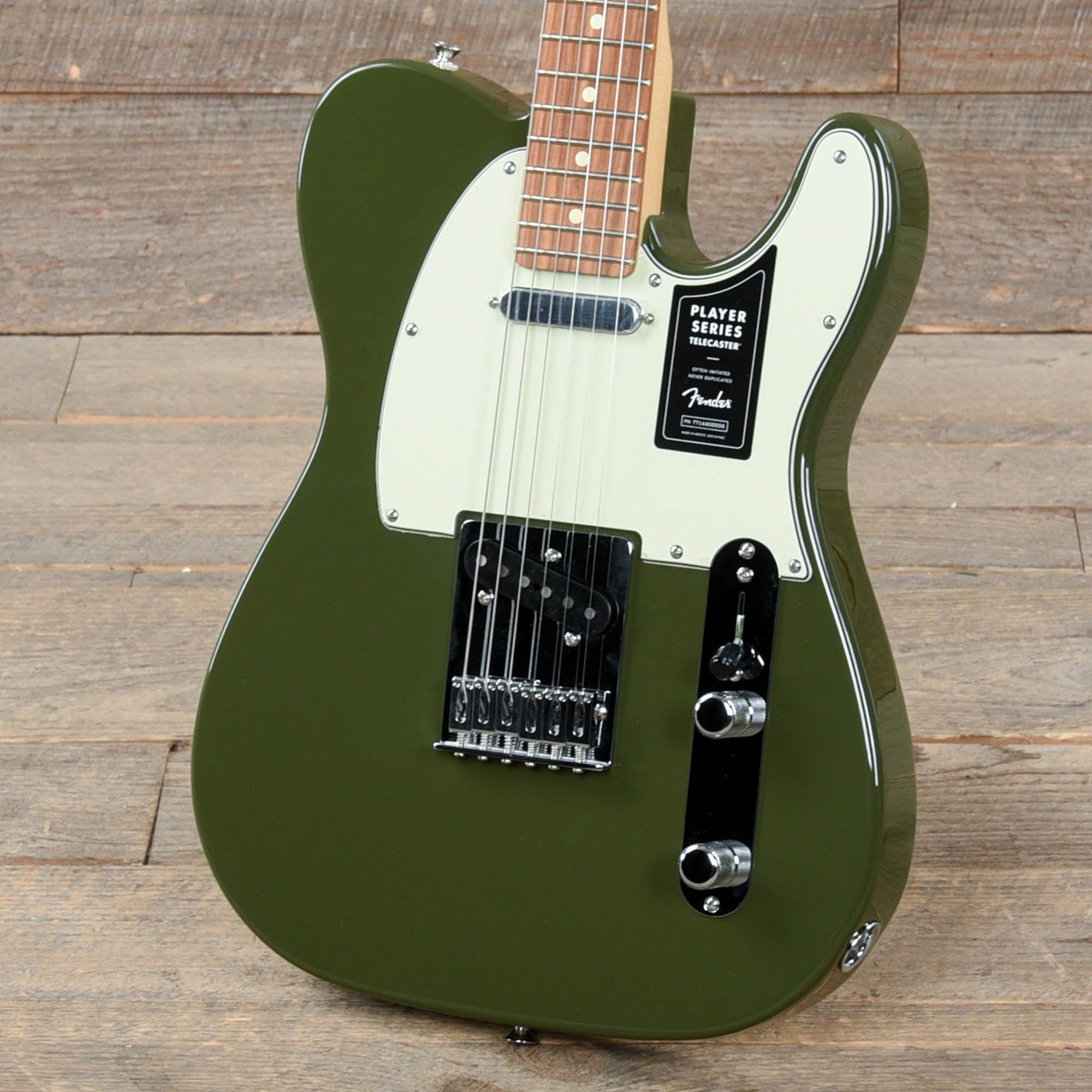 Fender Player Telecaster Olive w/3-Ply Mint Pickguard – Chicago Music ...