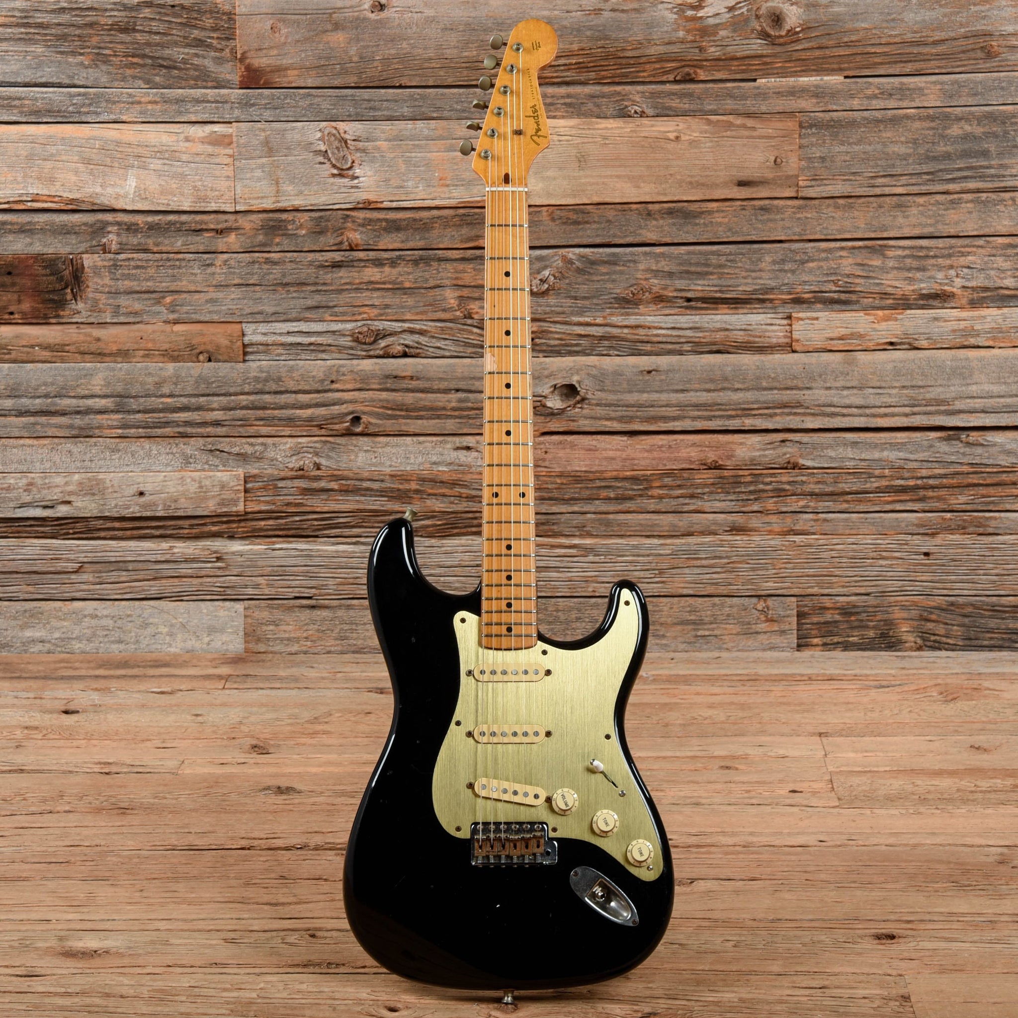 Fender ST-57 Stratocaster Black 1980s – Chicago Music Exchange
