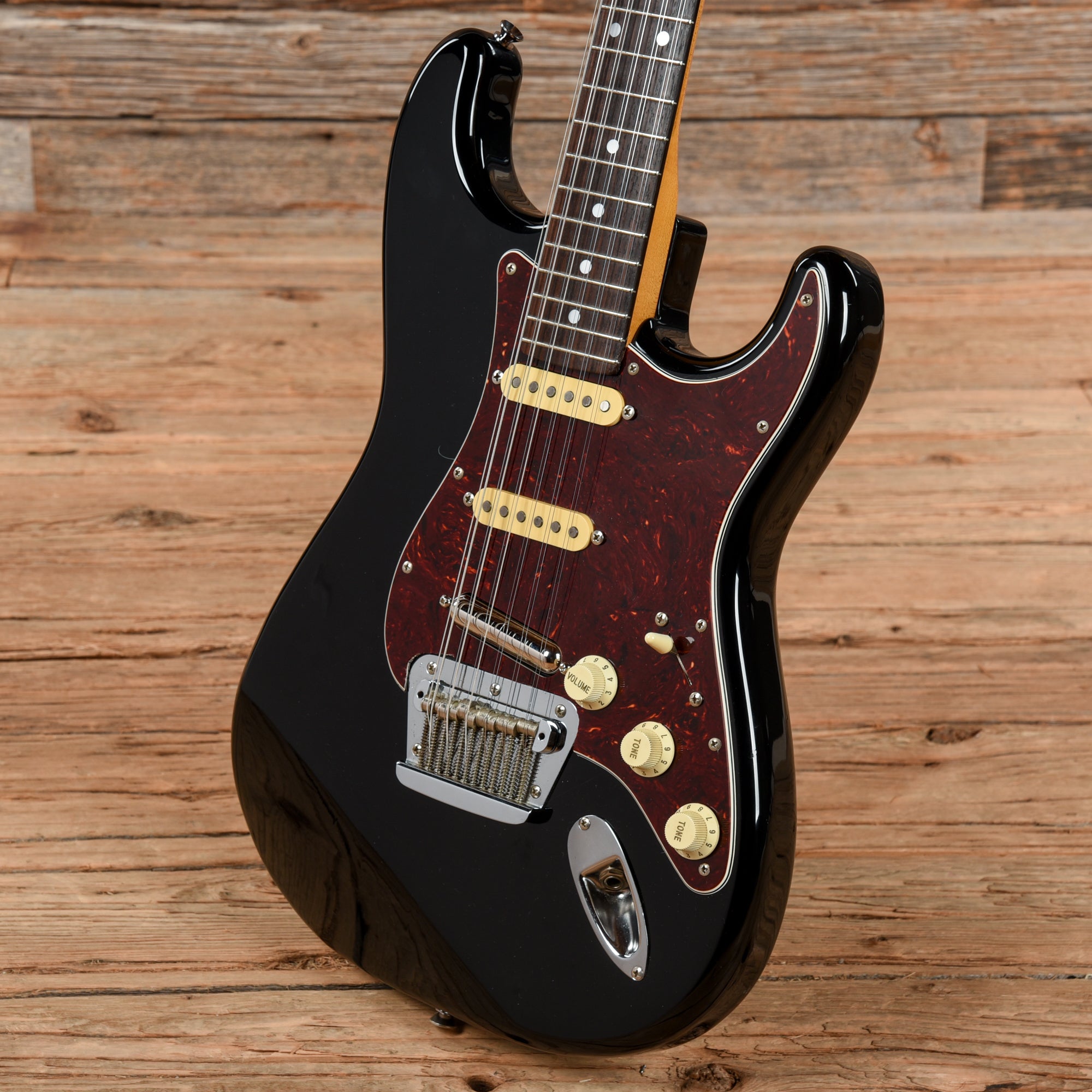 Fender ST-XII 12-String Stratocaster Black 1980s – Chicago Music Exchange