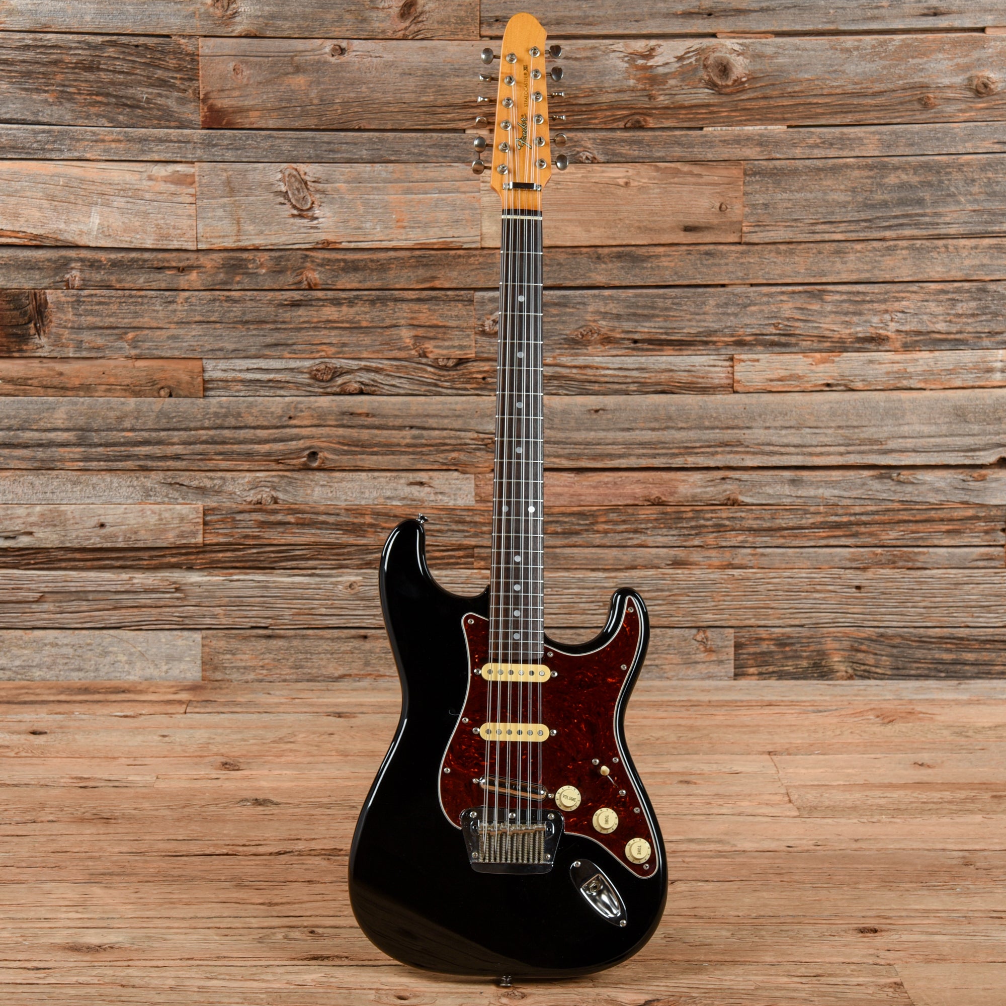 Fender ST-XII 12-String Stratocaster Black 1980s – Chicago Music Exchange