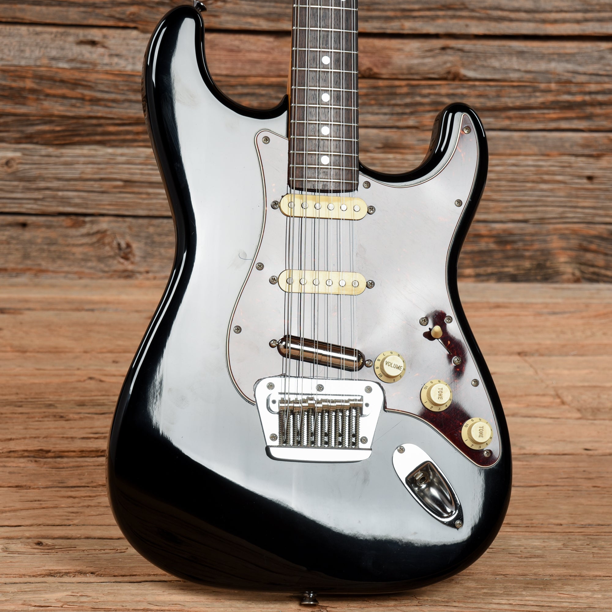 Fender ST-XII 12-String Stratocaster Black 1980s – Chicago Music Exchange