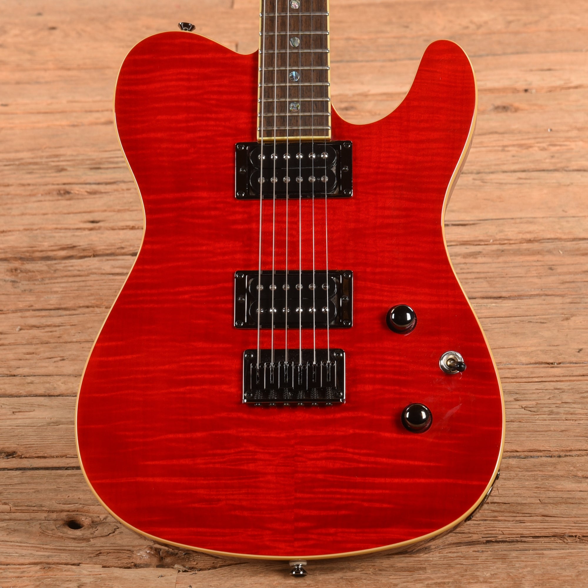 Fender Telecaster FMT HH Crimson Red Transparent – Chicago Music Exchange