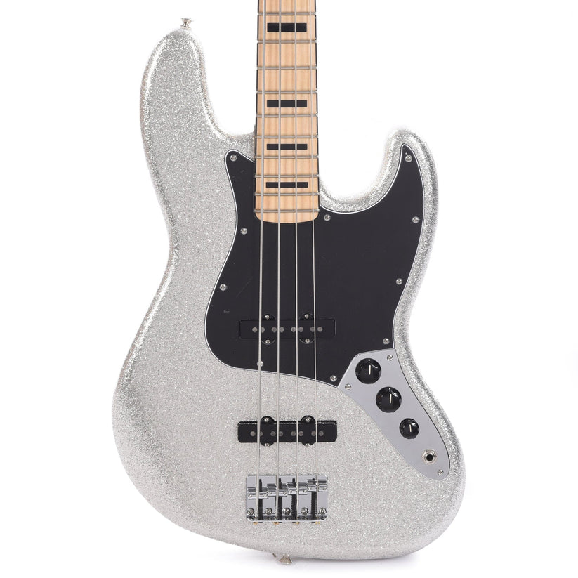 Fender Limited Edition Artist Mikey Way Jazz Bass Silver Sparkle w/Sig ...